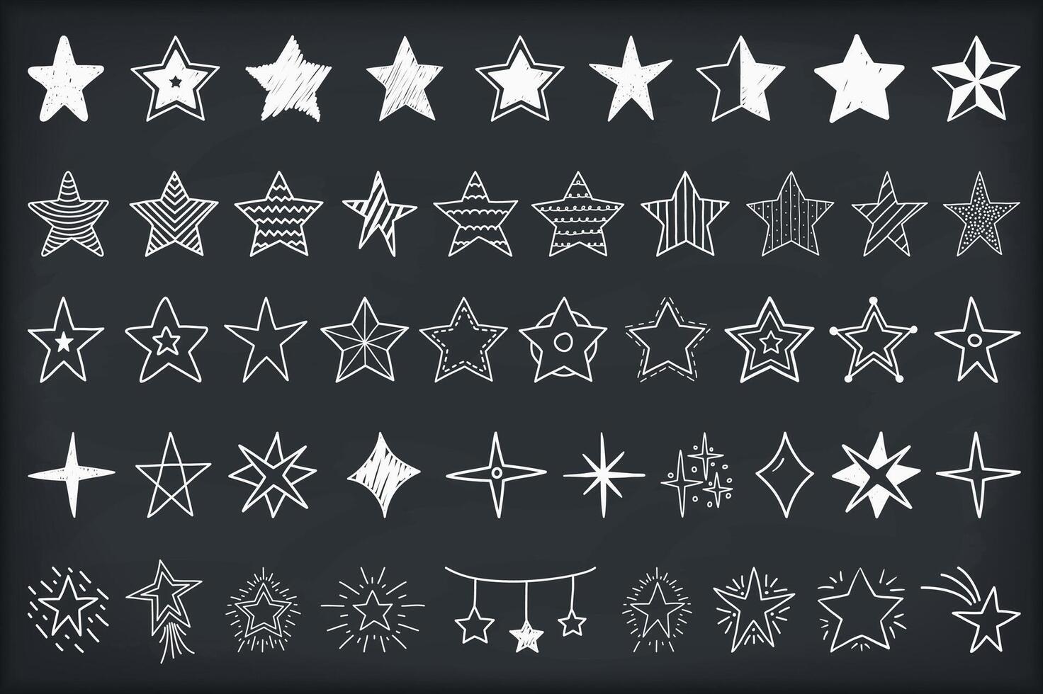 Hand Drawn Stars 48913170 Vector Art at Vecteezy