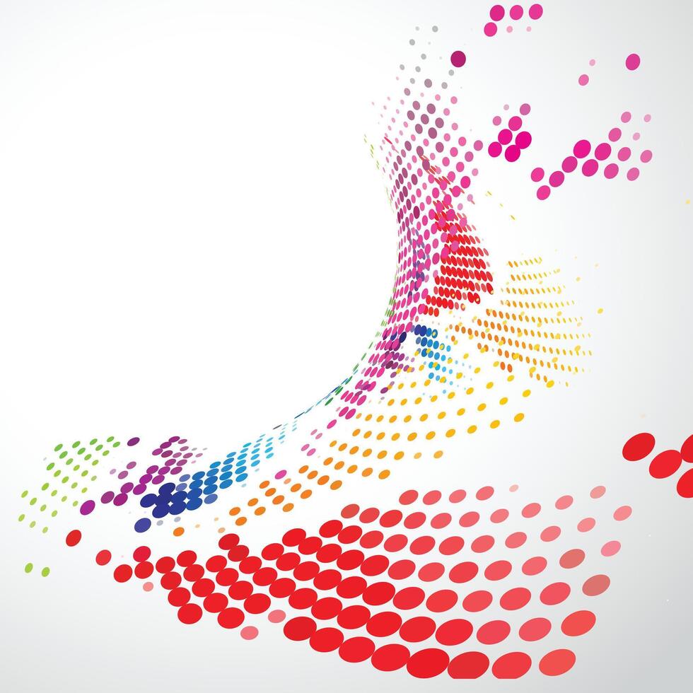 Abstract Colorful Halftone Background Modern Gradient Multicolor Backdrop With Dots Dotted