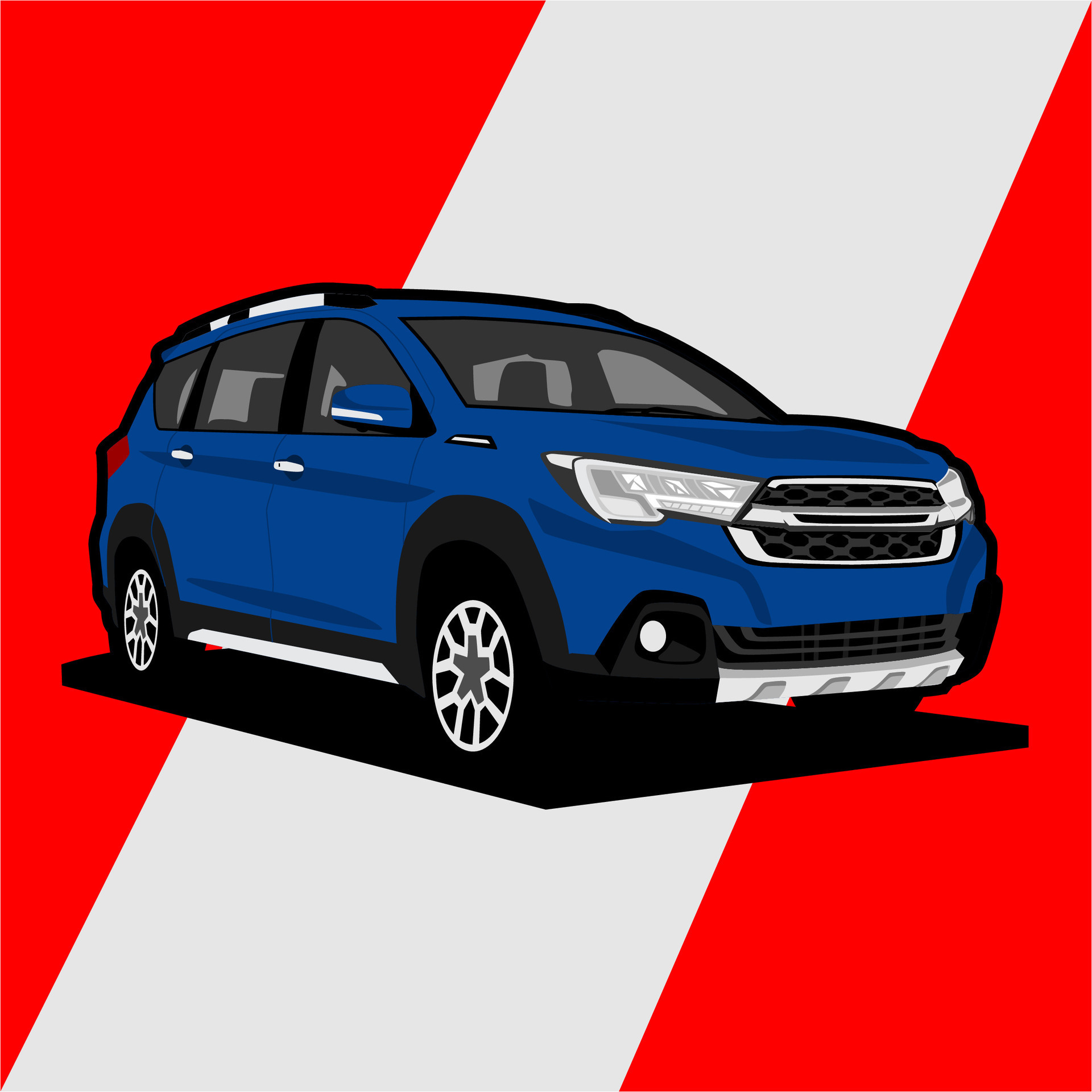 coche modelo suv mpv ilustración dibujos animados 48915295 Vector en Vecteezy