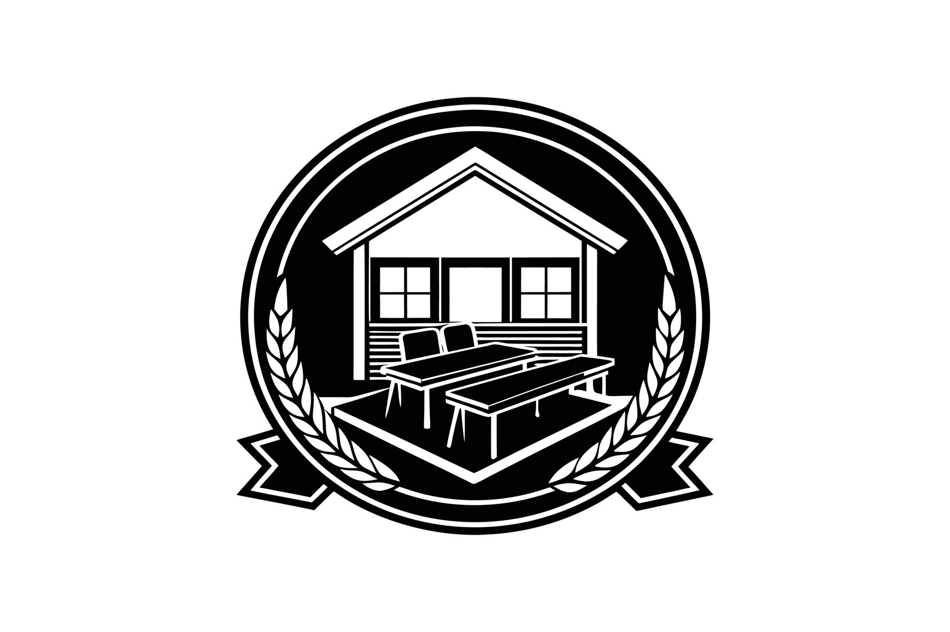 Classroom Logo Silhouette Style 48915813 Vector Art At Vecteezy
