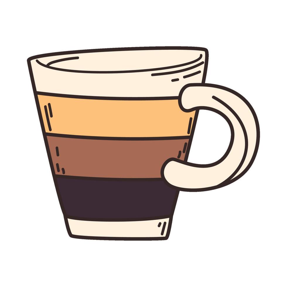 A coffee cup with different colored layers 48916828 Vector Art at Vecteezy A coffee cup with different colored layers 48916828 Vector Art at Vecteezy