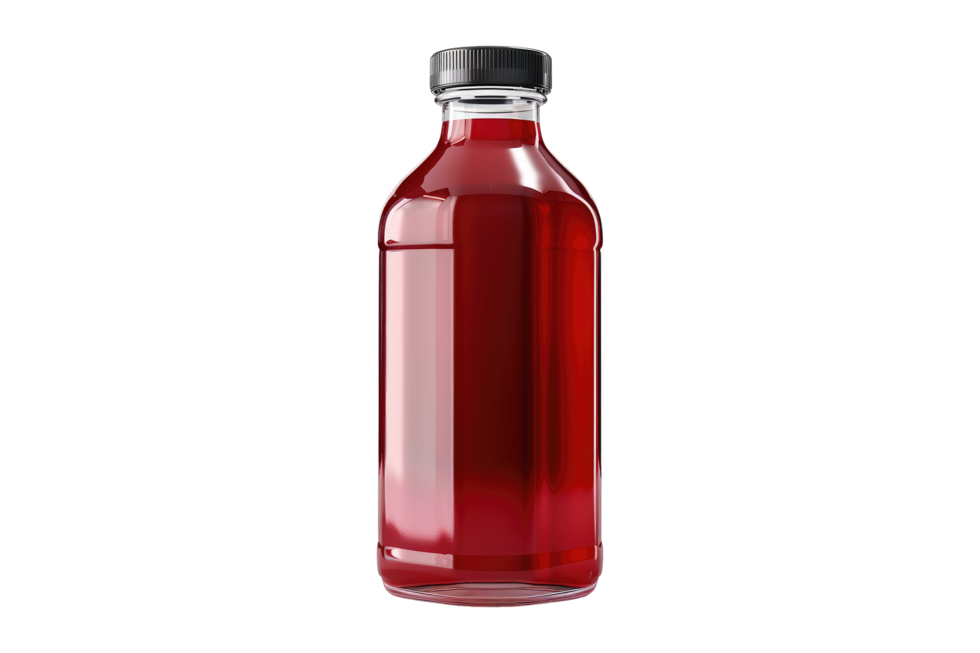 Red pomegranate crane berry juice bottle isolated on transparent background. 48922367 PNG