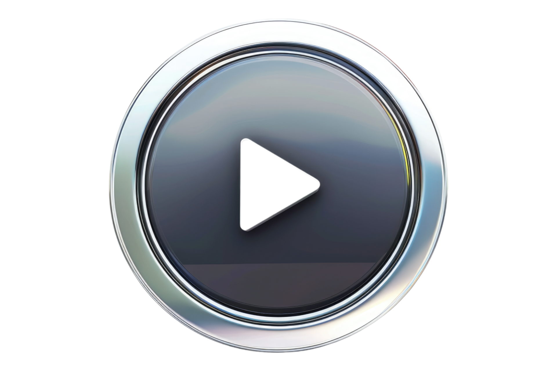 Simple minimal play button isolated on transparent background. 48923438 PNG