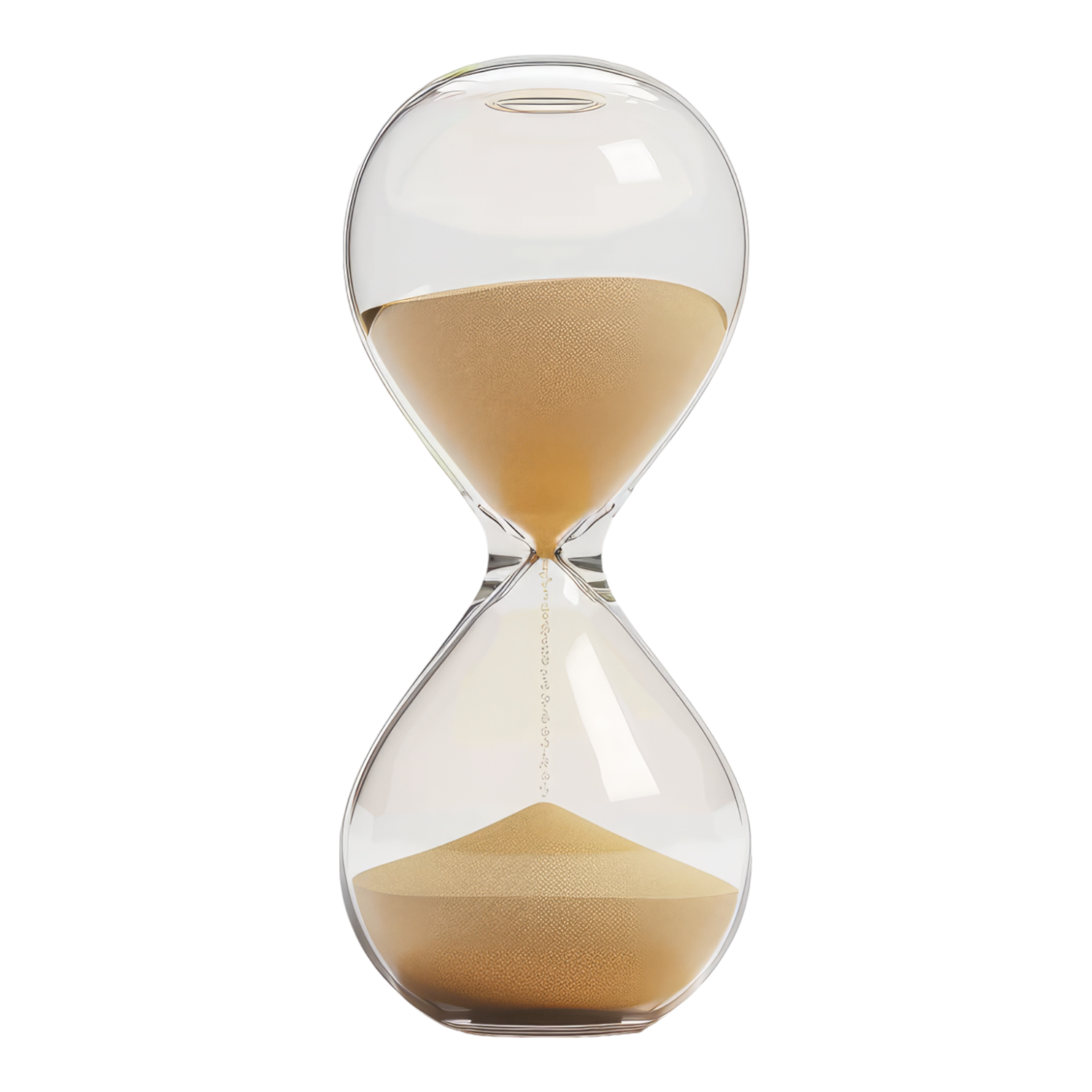 Scientifically accurate hourglass isolated on transparent background ... Scientifically accurate hourglass isolated on transparent background ...