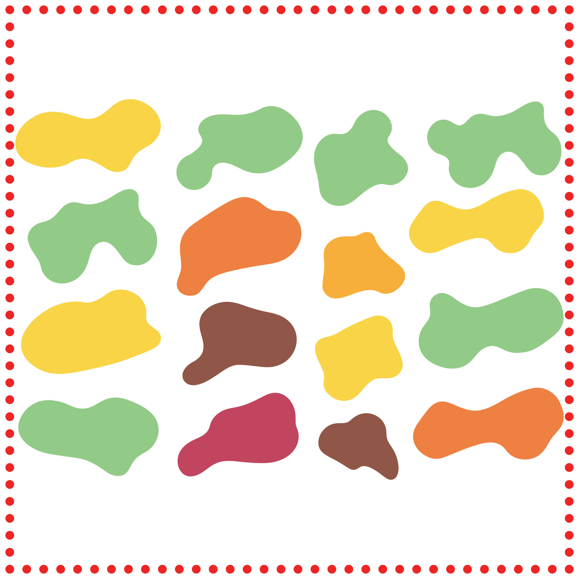 Stylized Abstract Blob Shapes with Organic Design Elements 48929121 ...