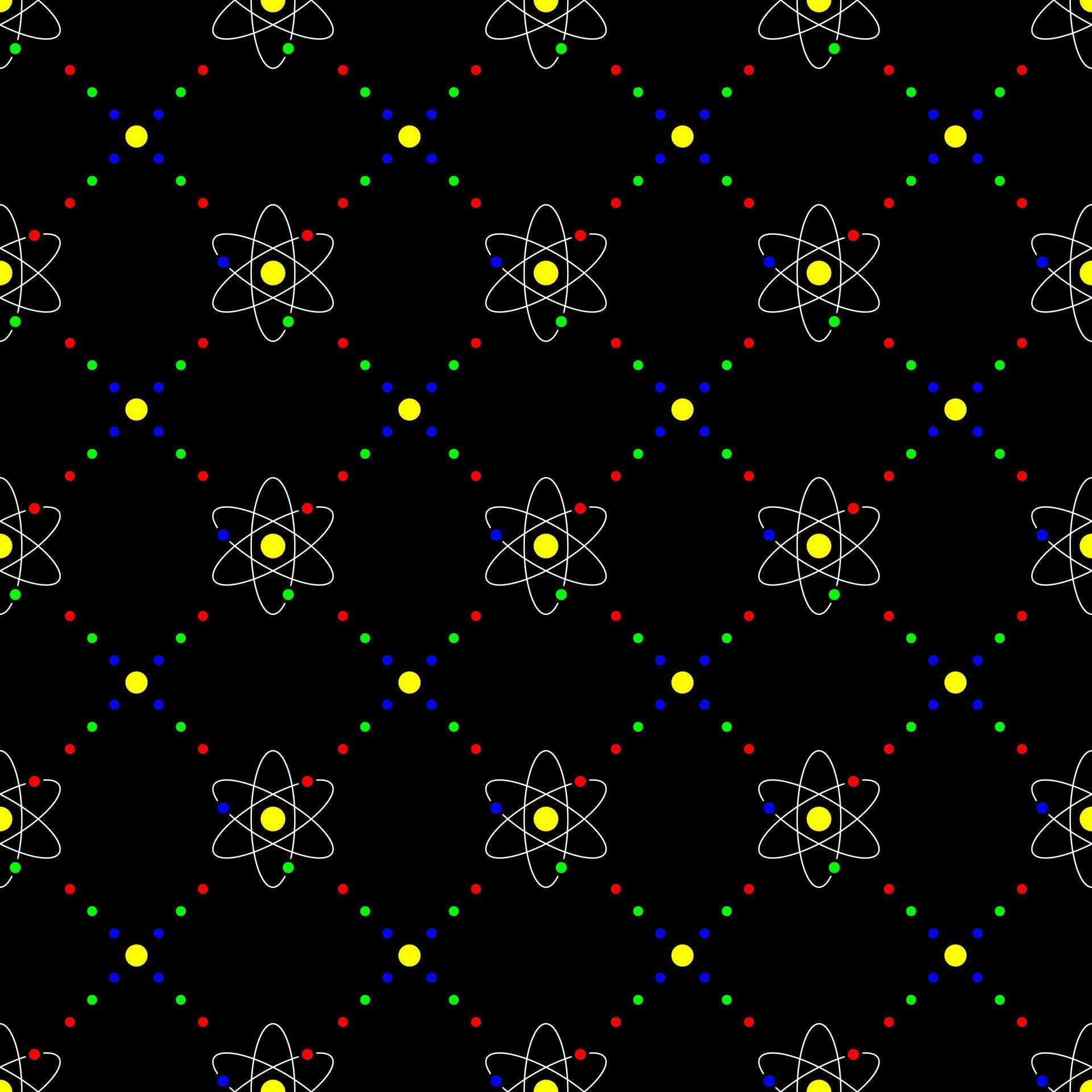Atom Seamless Pattern Isolated On Black Background 48930147 Vector Art At Vecteezy