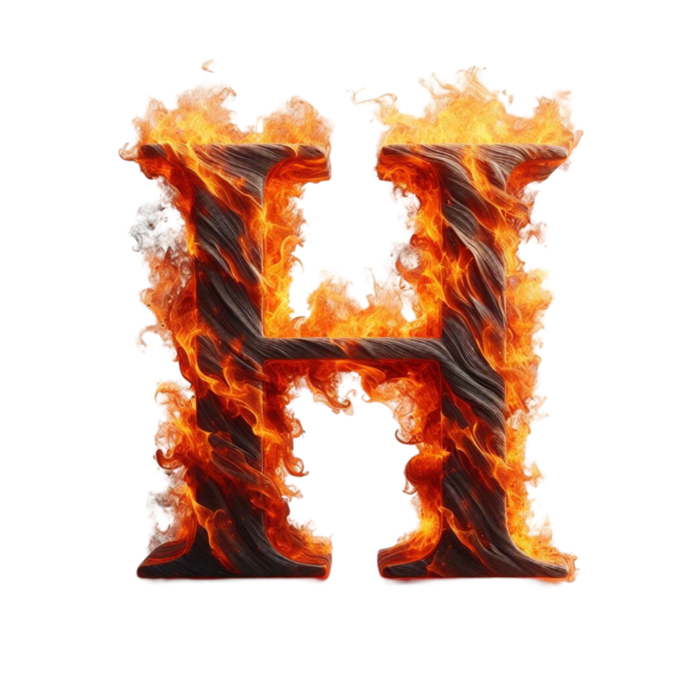Carta De Fogo H Imagens De Fogo Letra H Sem Royalties | Depositphotos