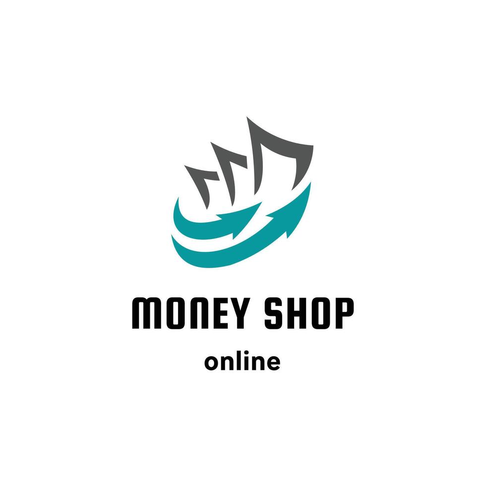 money shop online logo design 48941478 Vector Art at Vecteezy