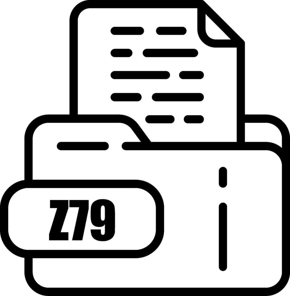 Z79 File Icon 48944746 Vector Art at Vecteezy