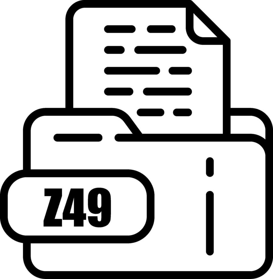 Z49 File Icon 48944767 Vector Art at Vecteezy