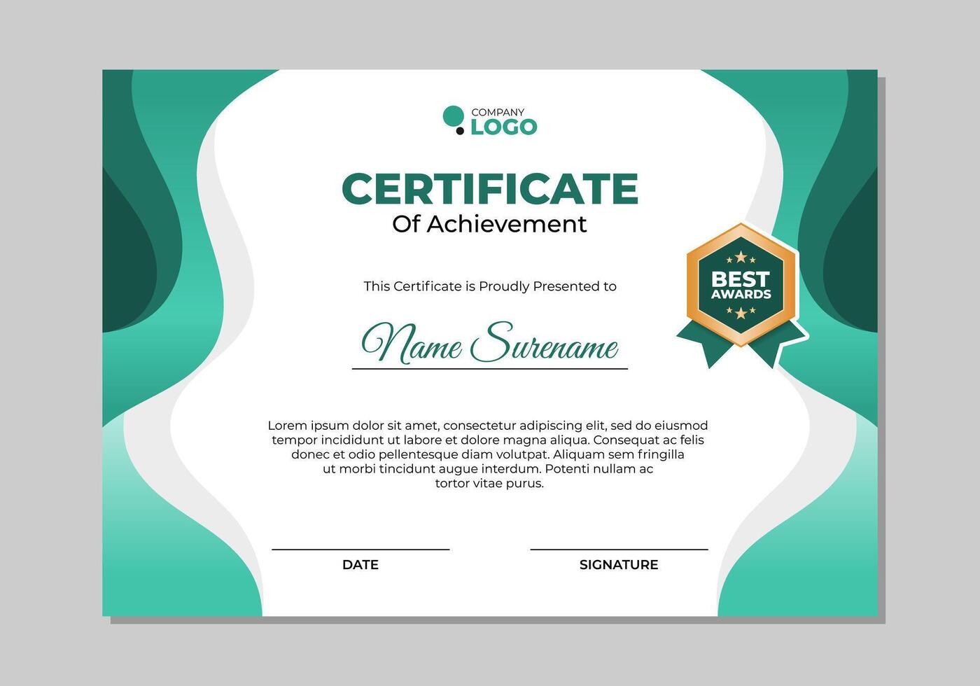 Elegant wave certificate template design 48949887 Vector Art at Vecteezy Elegant wave certificate template design 48949887 Vector Art at Vecteezy
