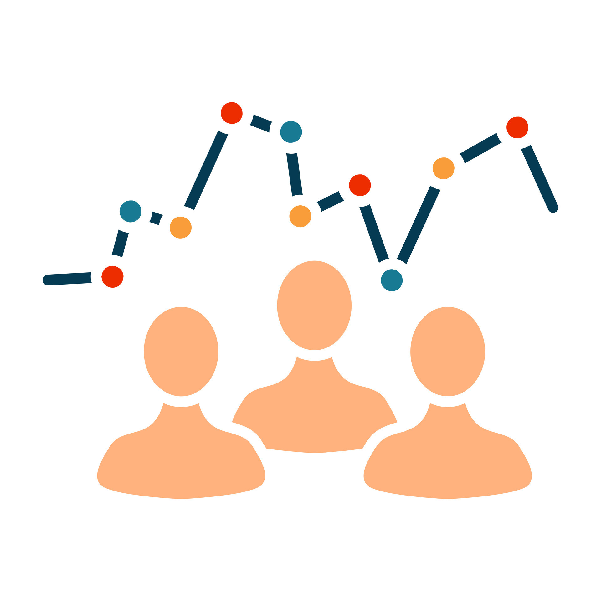 Data Analysis Line Icon Monitor Graph Data Analysis Statistics