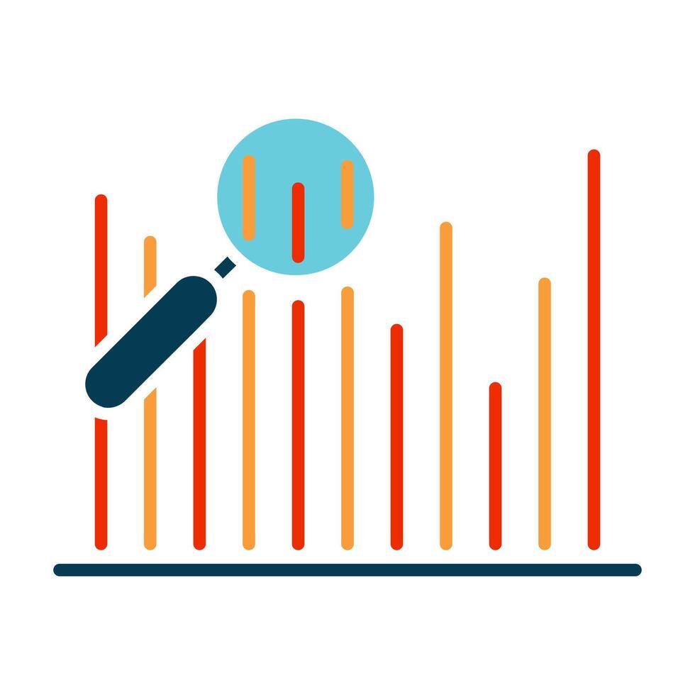 Data Analysis Line Icon Monitor Graph Data Analysis Statistics