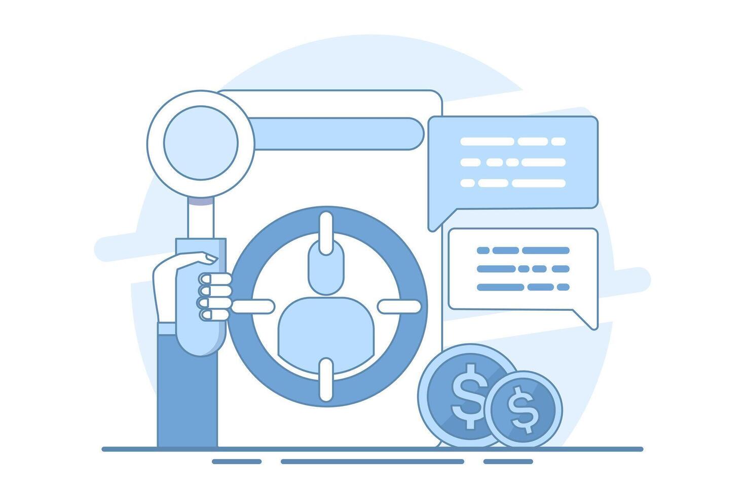 Concept Of Customer Demographics Or Target Audience Market Segmentation Consumer Behavior And