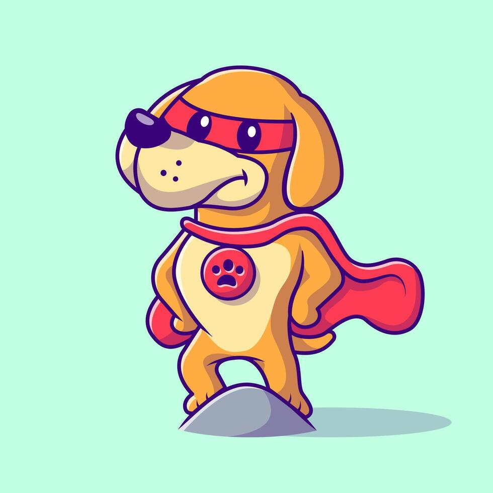 Cute Dachshund Dog Superhero Cartoon 48969222 Vector Art at Vecteezy