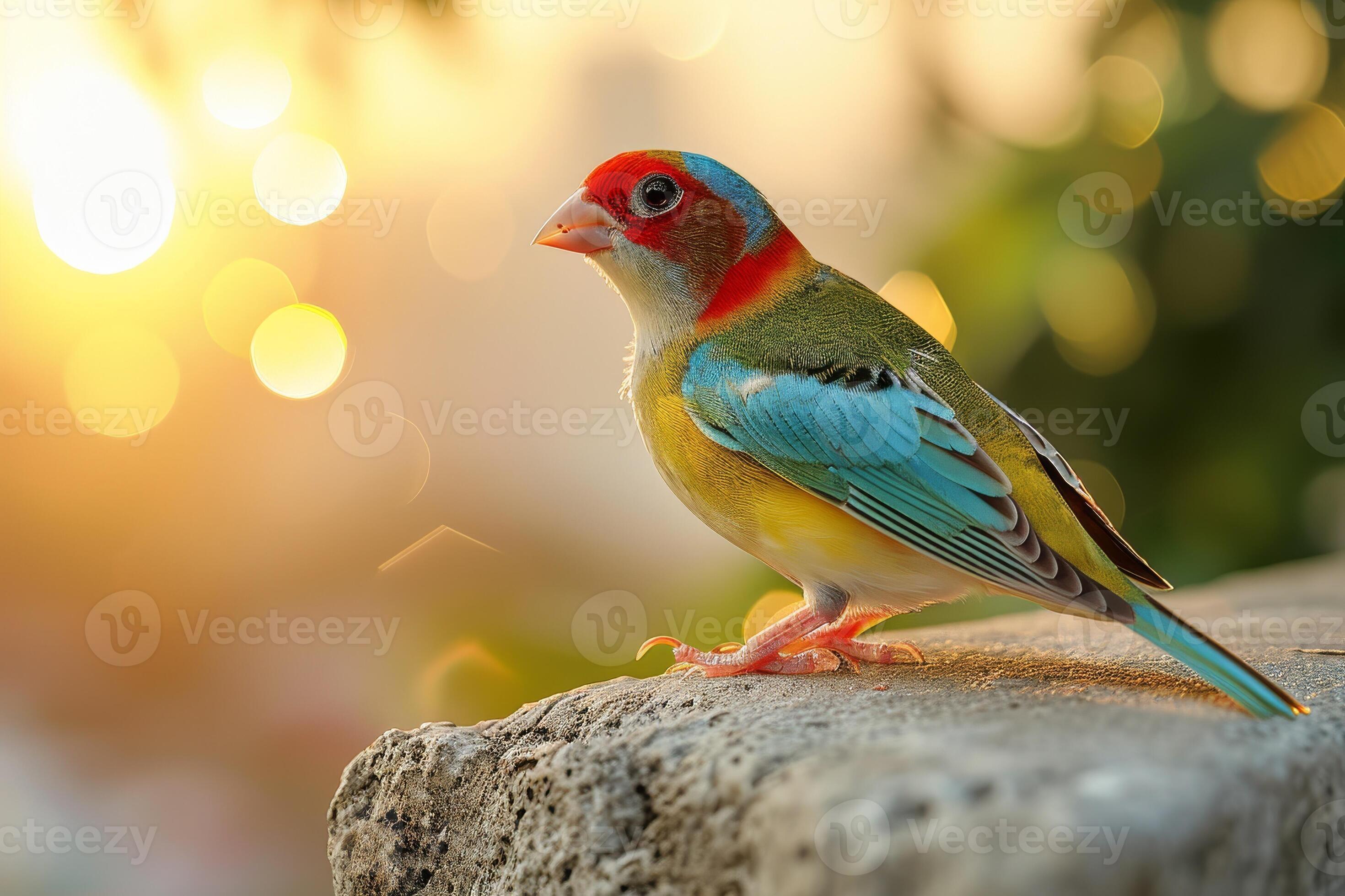 Lady gouldian finch standing in the natural habitat 48994870 Stock ... Lady gouldian finch standing in the natural habitat 48994870 Stock ...