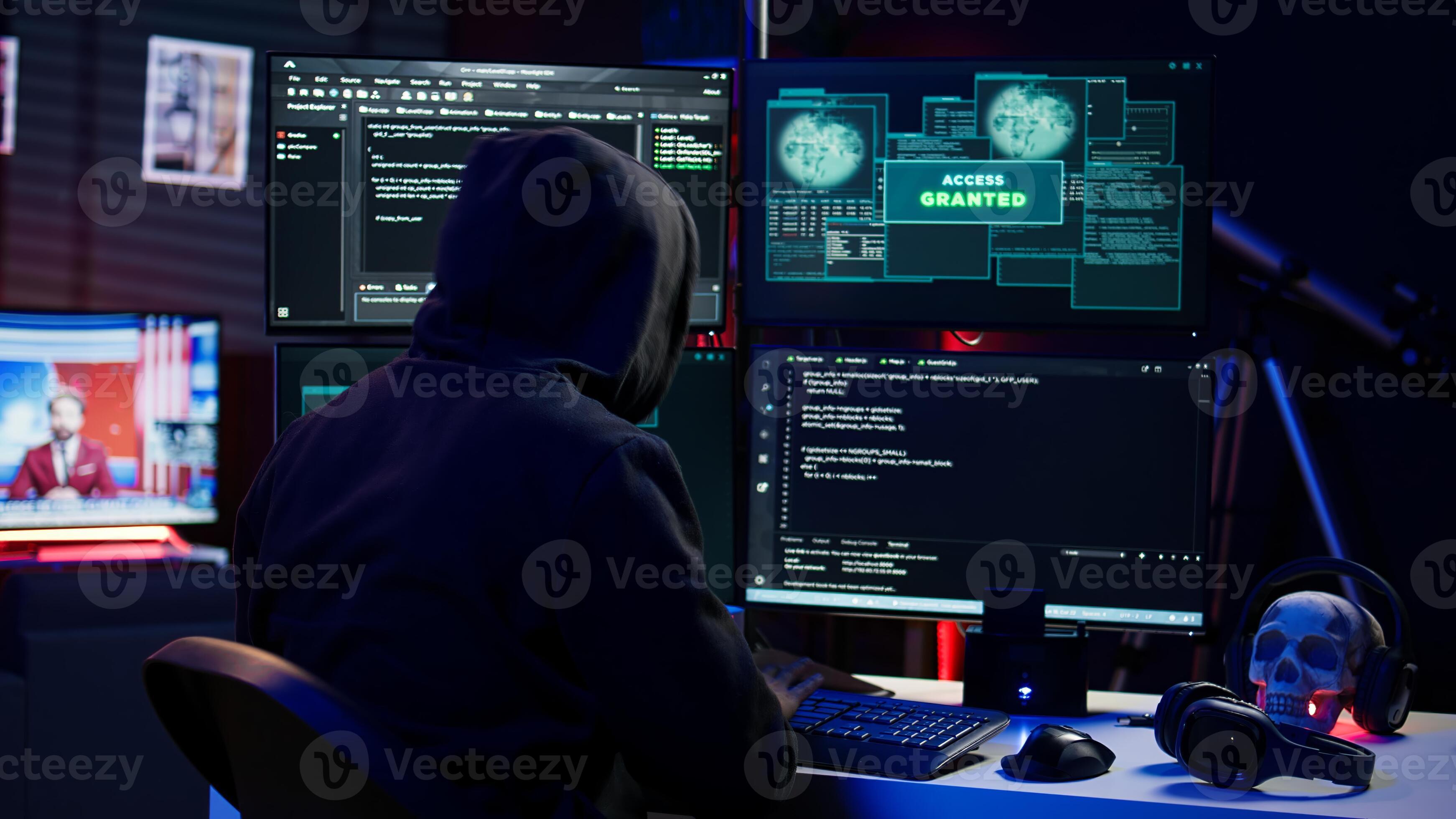 Hacker Happy After Successfully Doing Computer Sabotage Using