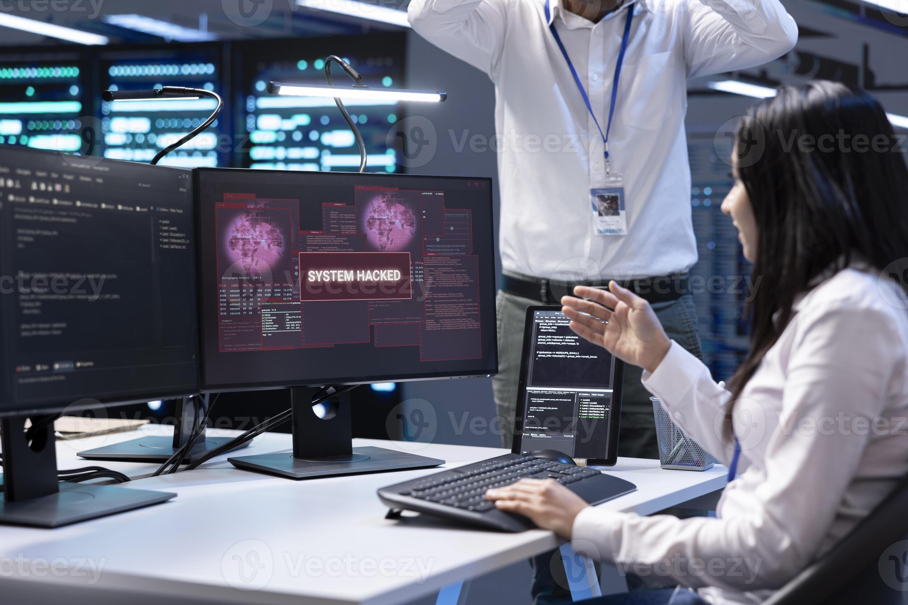 Team Of Developers In Server Hub Frightened By Hacker Passing Firewall And Stealing Data