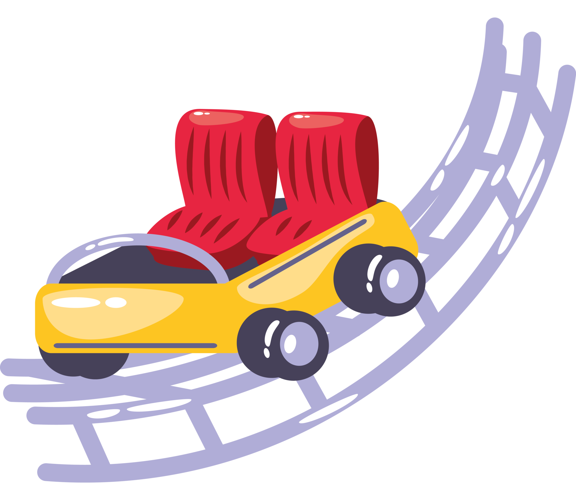 amusement park roller coaster empty 49015278 PNG