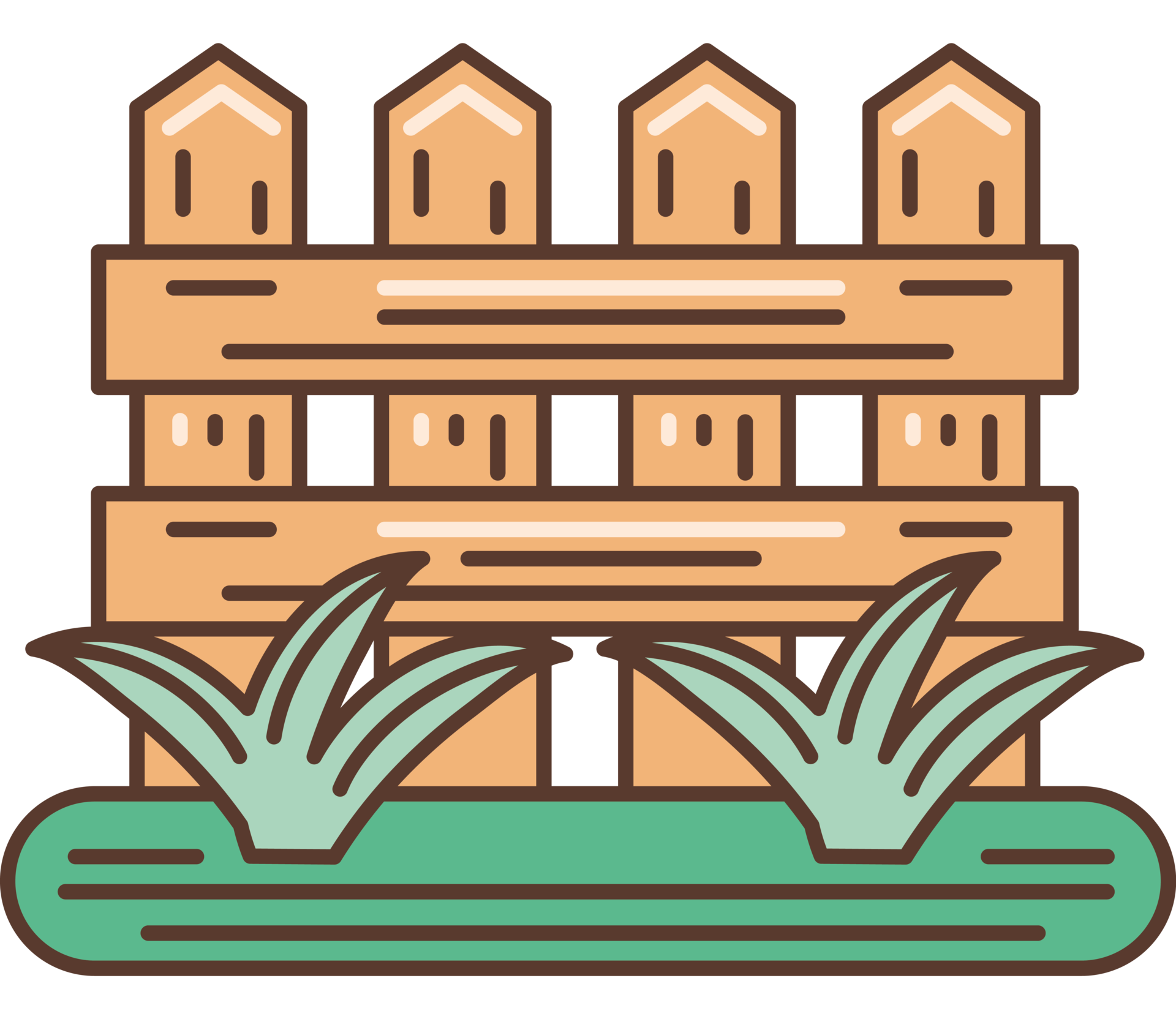 wooden fence and grass 49015468 PNG