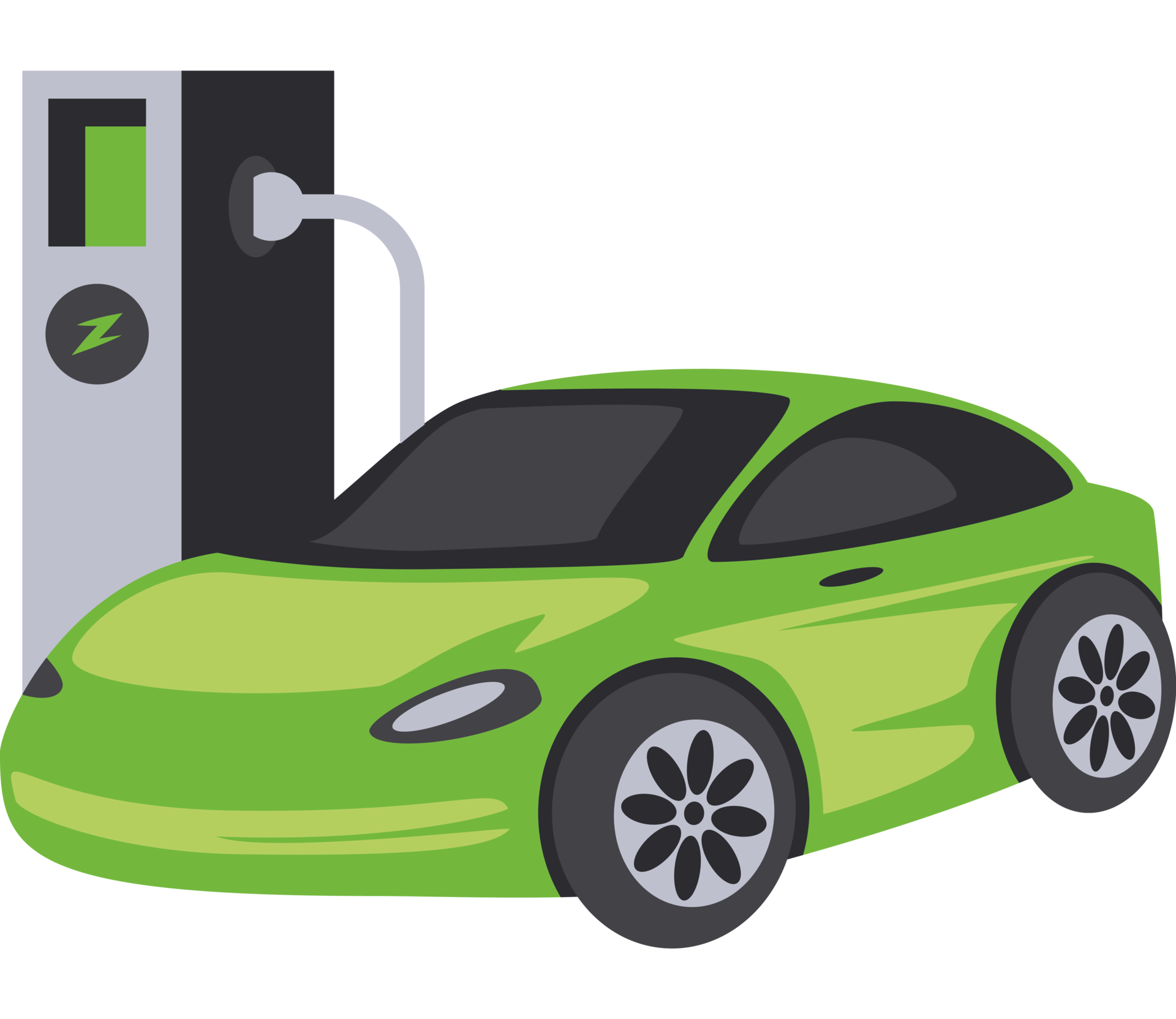 electric car charging on the station 49015493 PNG