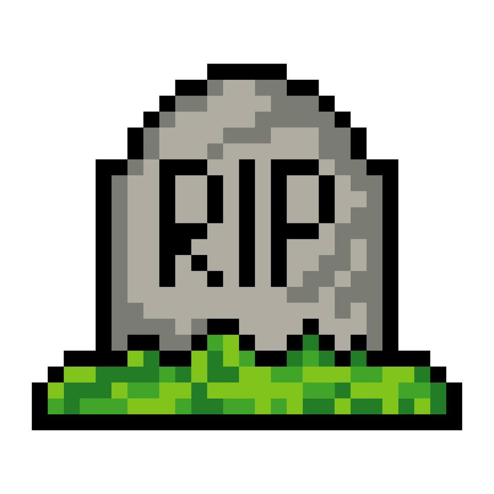Grave tombstones in pixel art style 49023449 Vector Art at Vecteezy