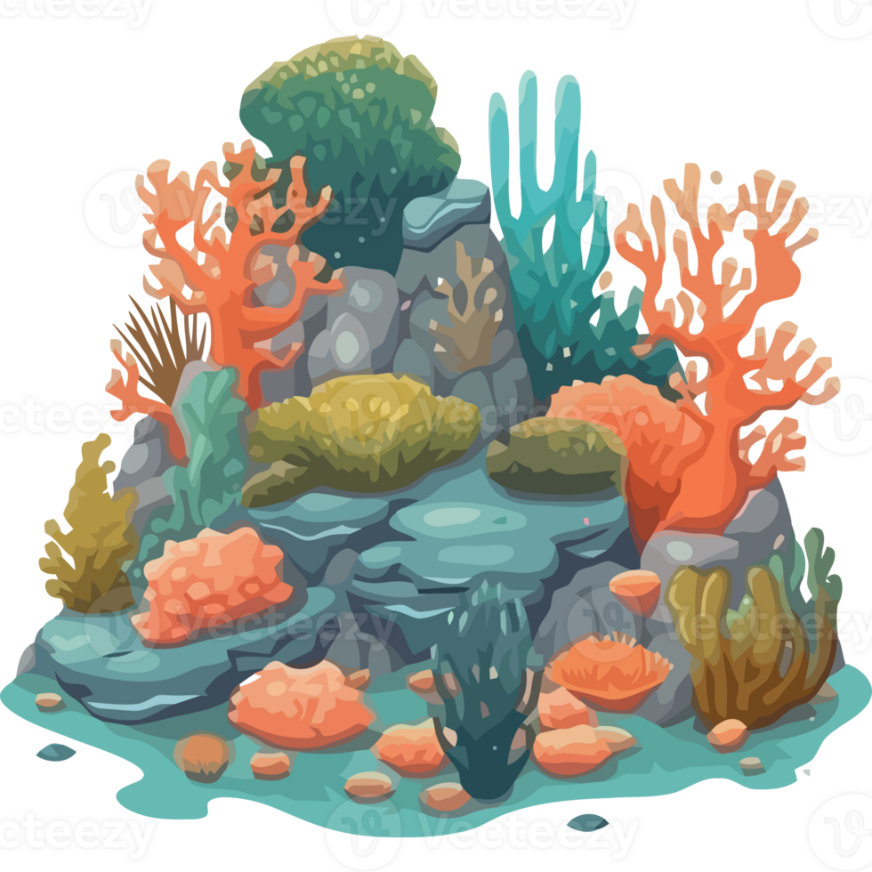Underwater Coral Reef Illustration 49025453 Png