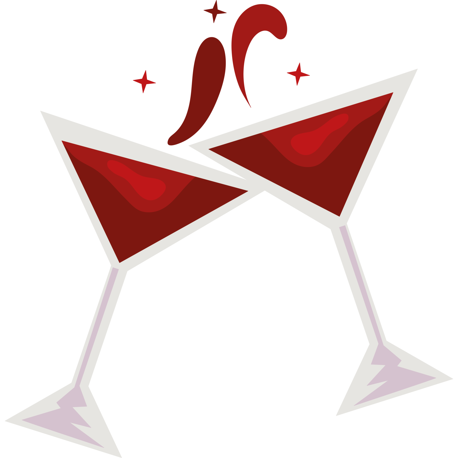 Two Martini Glasses With Red Liquid In Them 49028576 Png