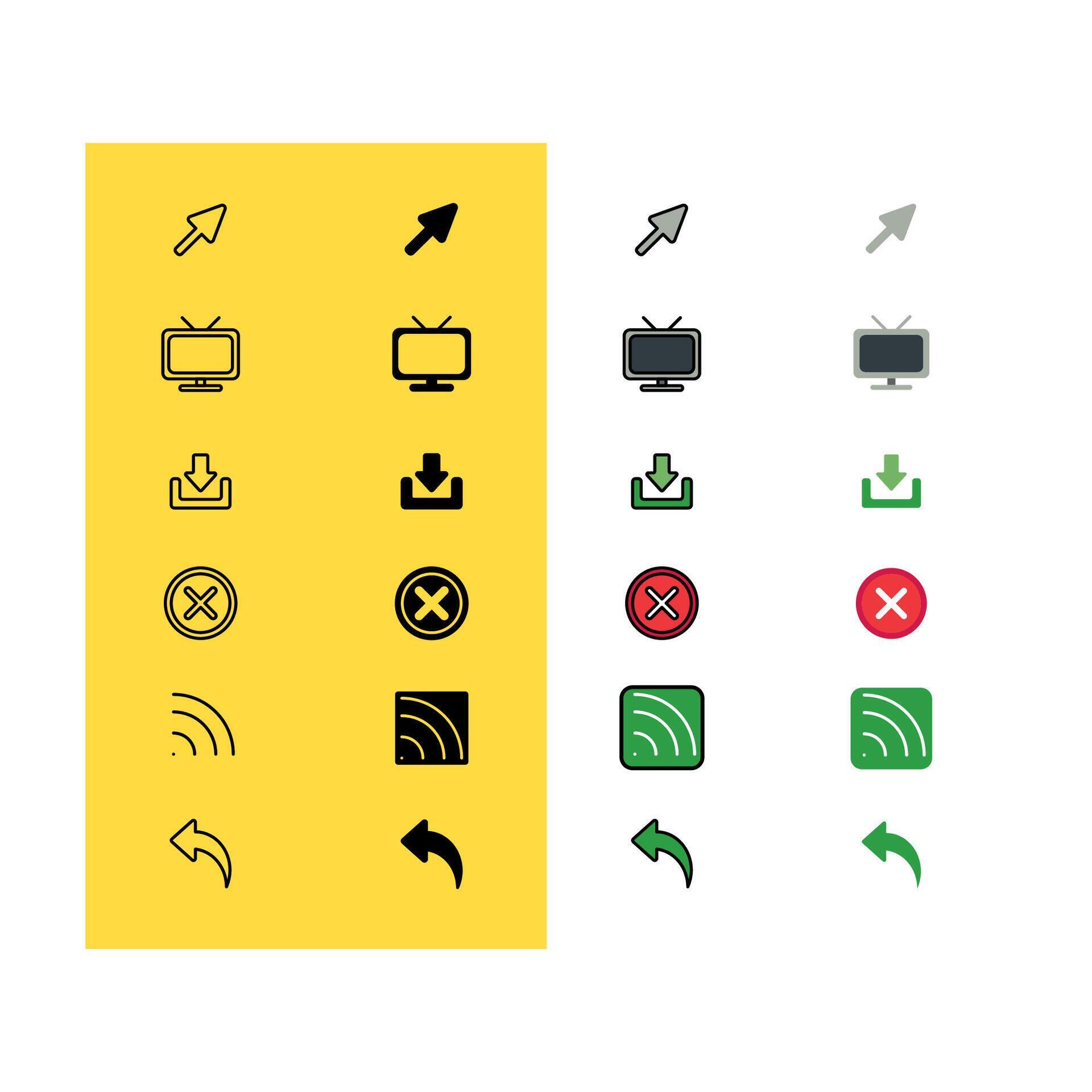 Web and App Icon Set 49031929 Vector Art at Vecteezy