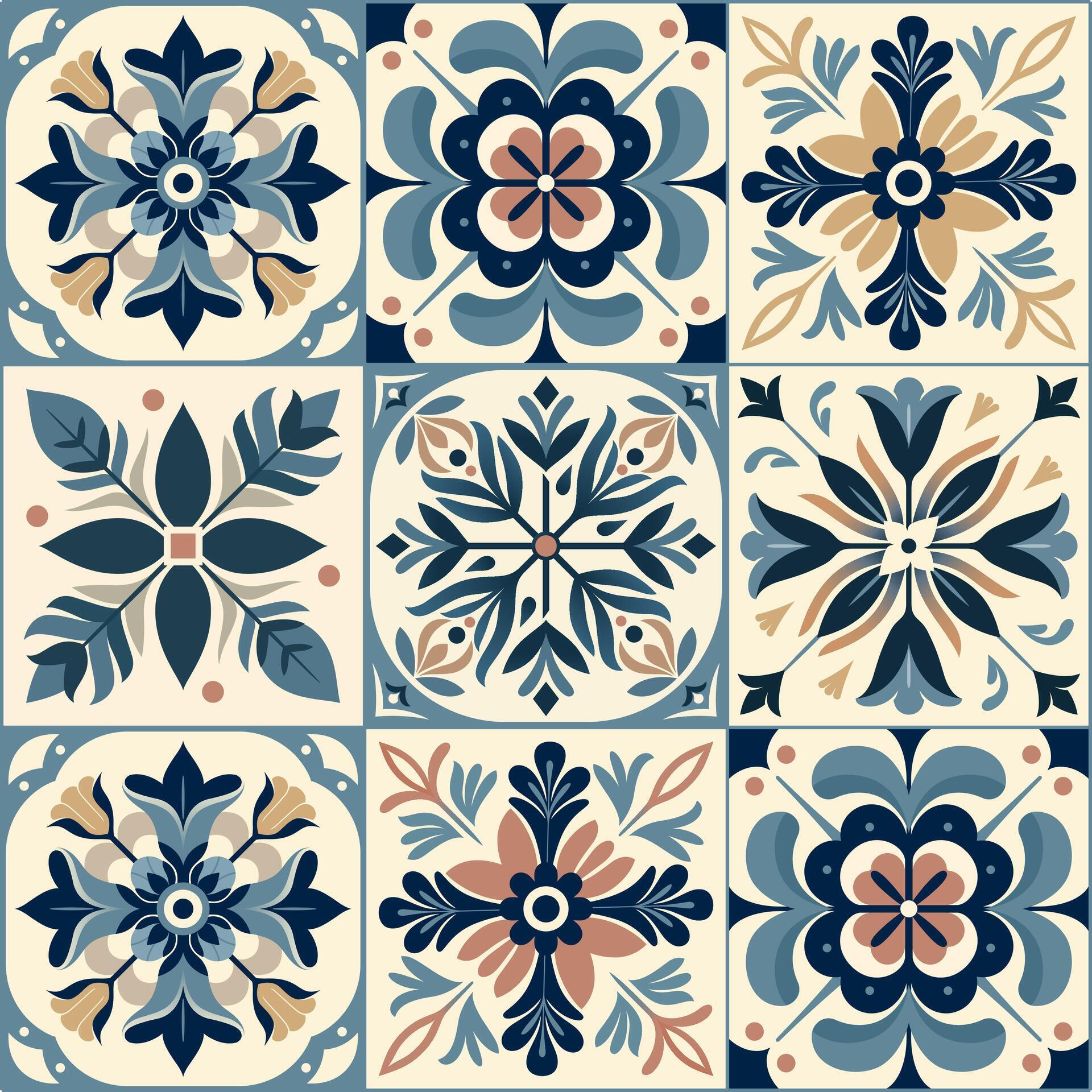 ceramic tile pattern2 49032319 Vector Art at Vecteezy