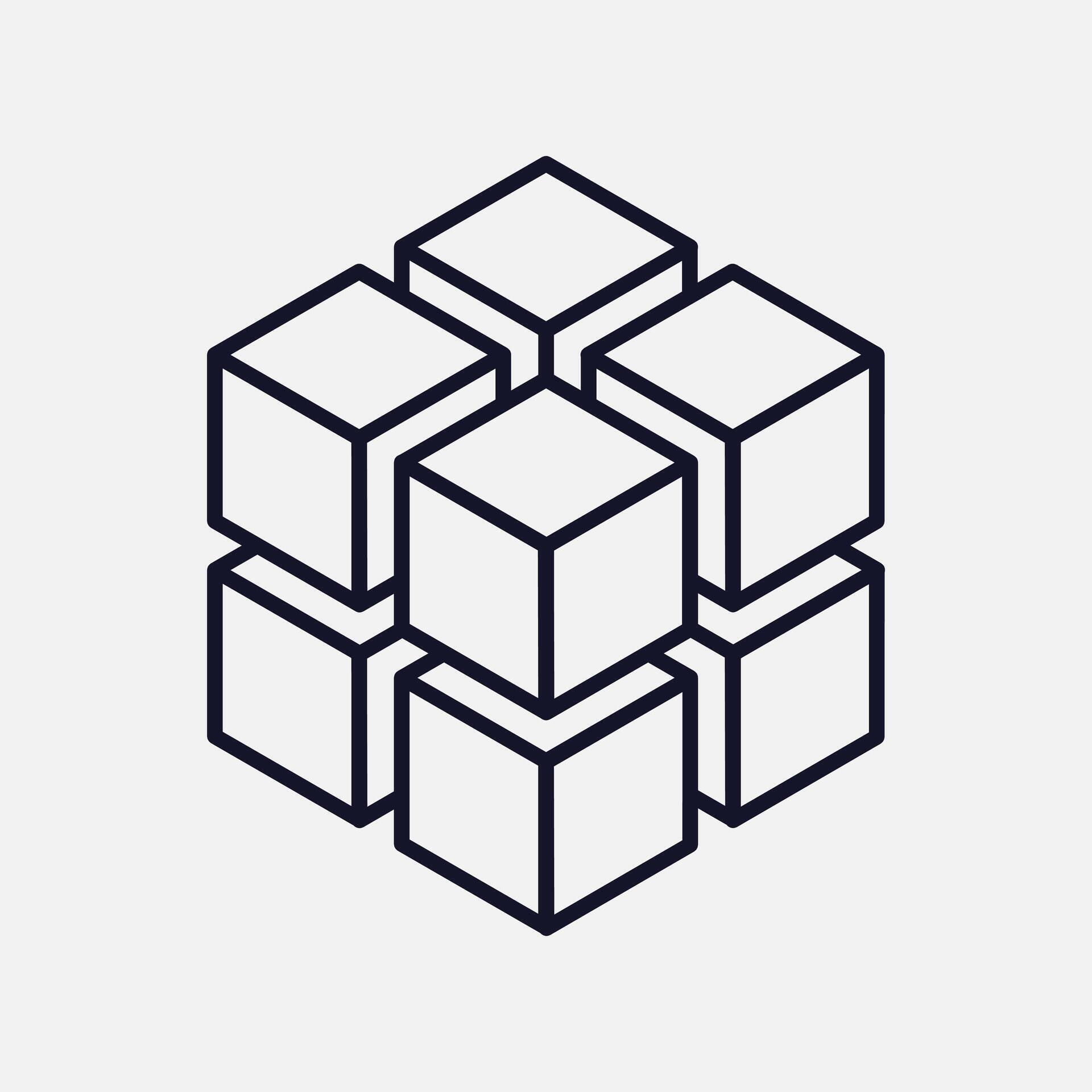 Multidimensional Data Cube and Big Data Network Icon 49044752 Vector ...