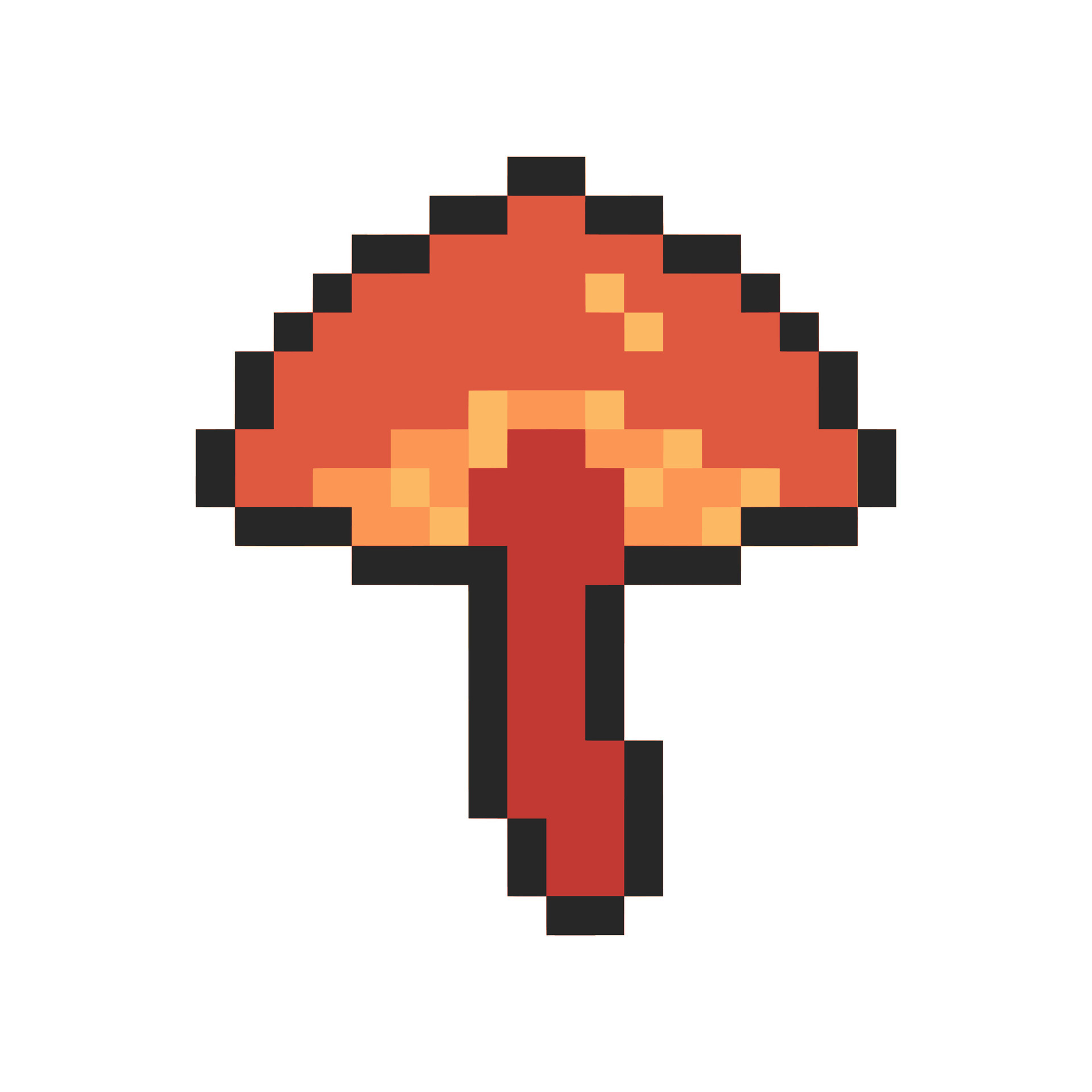 Mushroom Pixel Art For Your Needs 49045111 Vector Art At Vecteezy