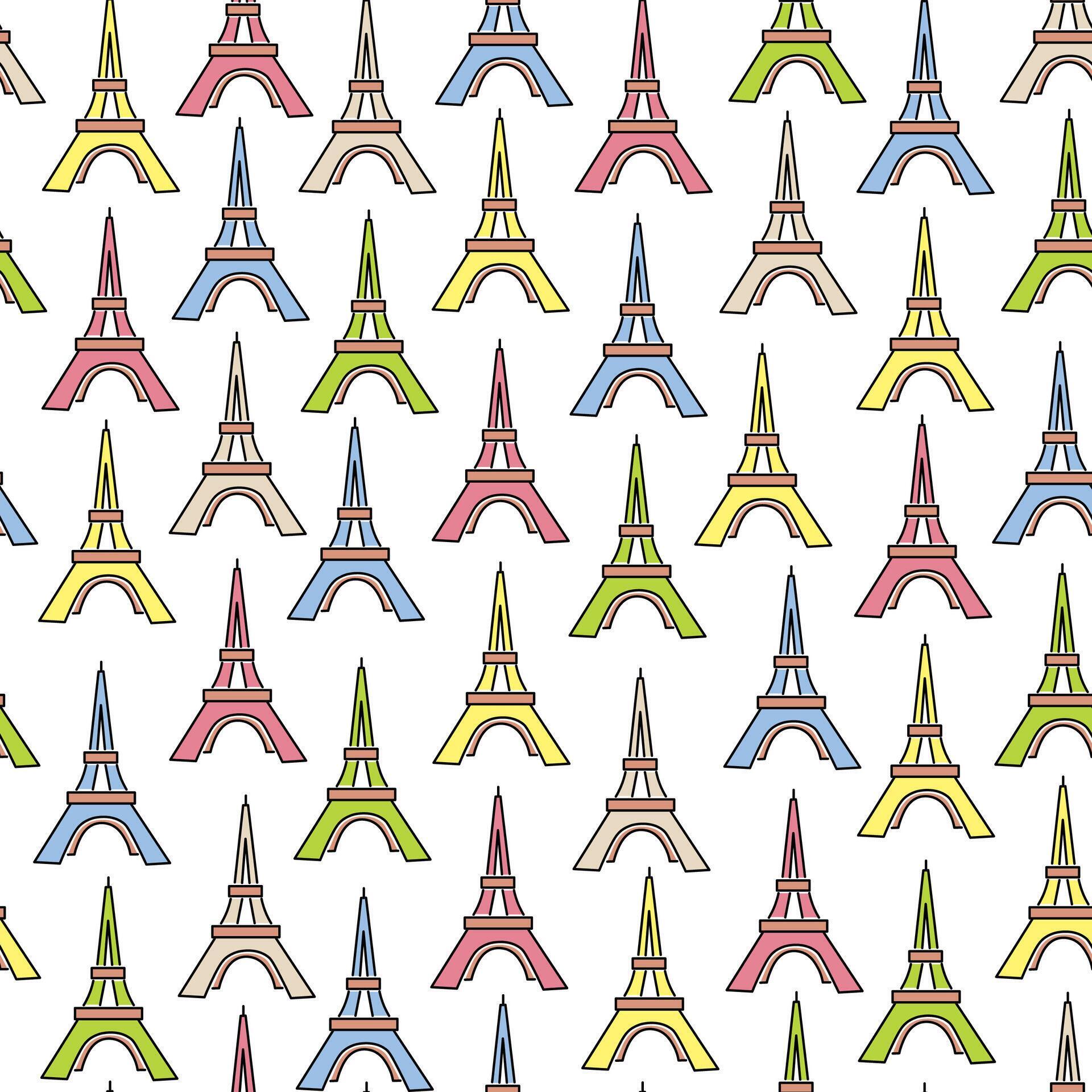 seamless pattern Eiffel tower 49050827 Vector Art at Vecteezy
