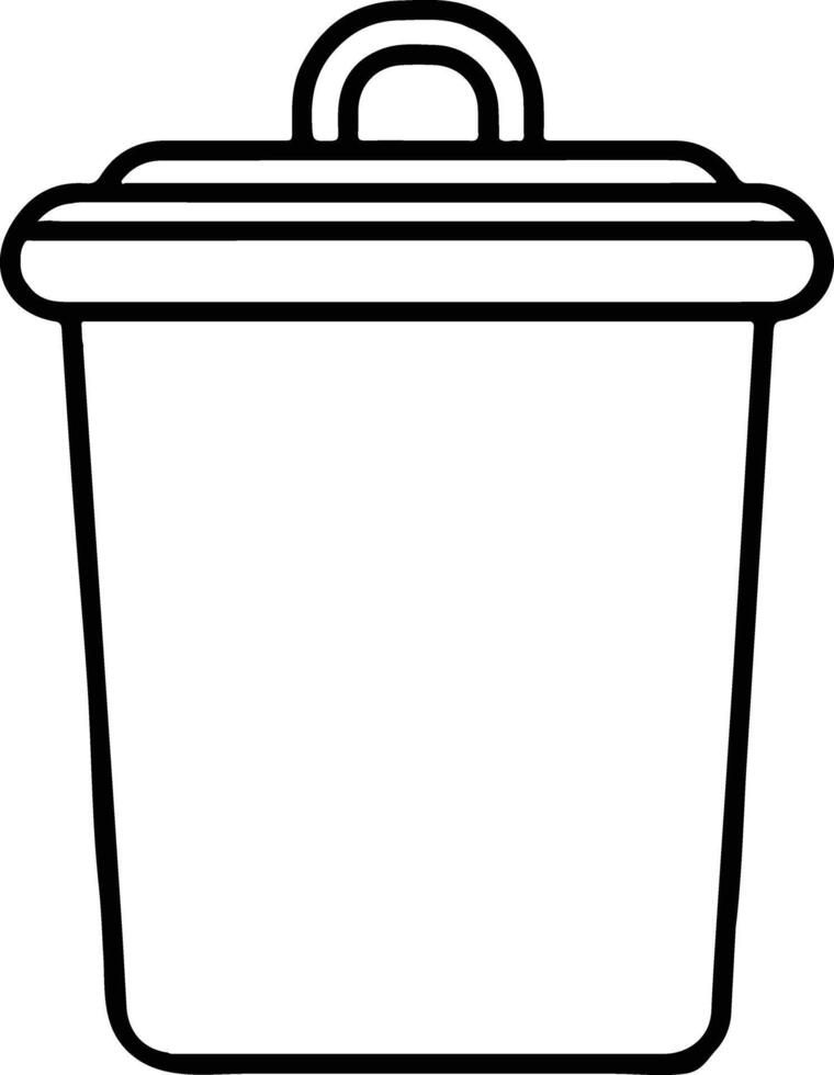 Minimalist Trash Bin Outline 49053711 Vector Art at Vecteezy Minimalist Trash Bin Outline 49053711 Vector Art at Vecteezy