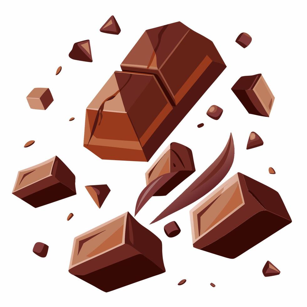 Flying Chocolate Vector Art Icons And Graphics For Free Download