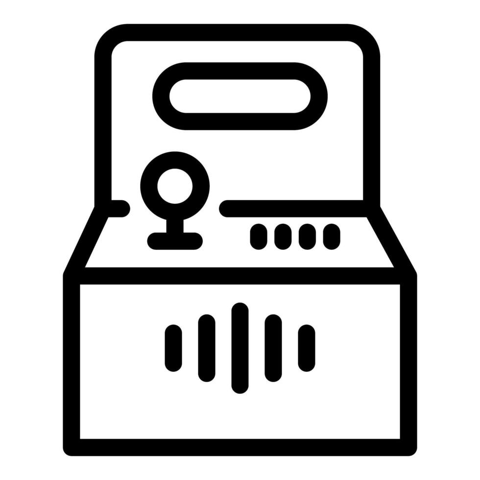 Arcade Game Machine With Buttons And Joystick For Playing Video Games 49057951 Vector Art At