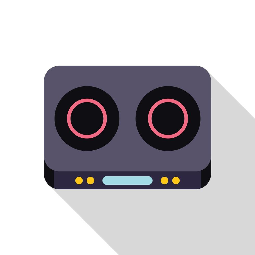 Modern Electric Stove Top View With Two Hot Plates Working 49060333 Vector Art At Vecteezy