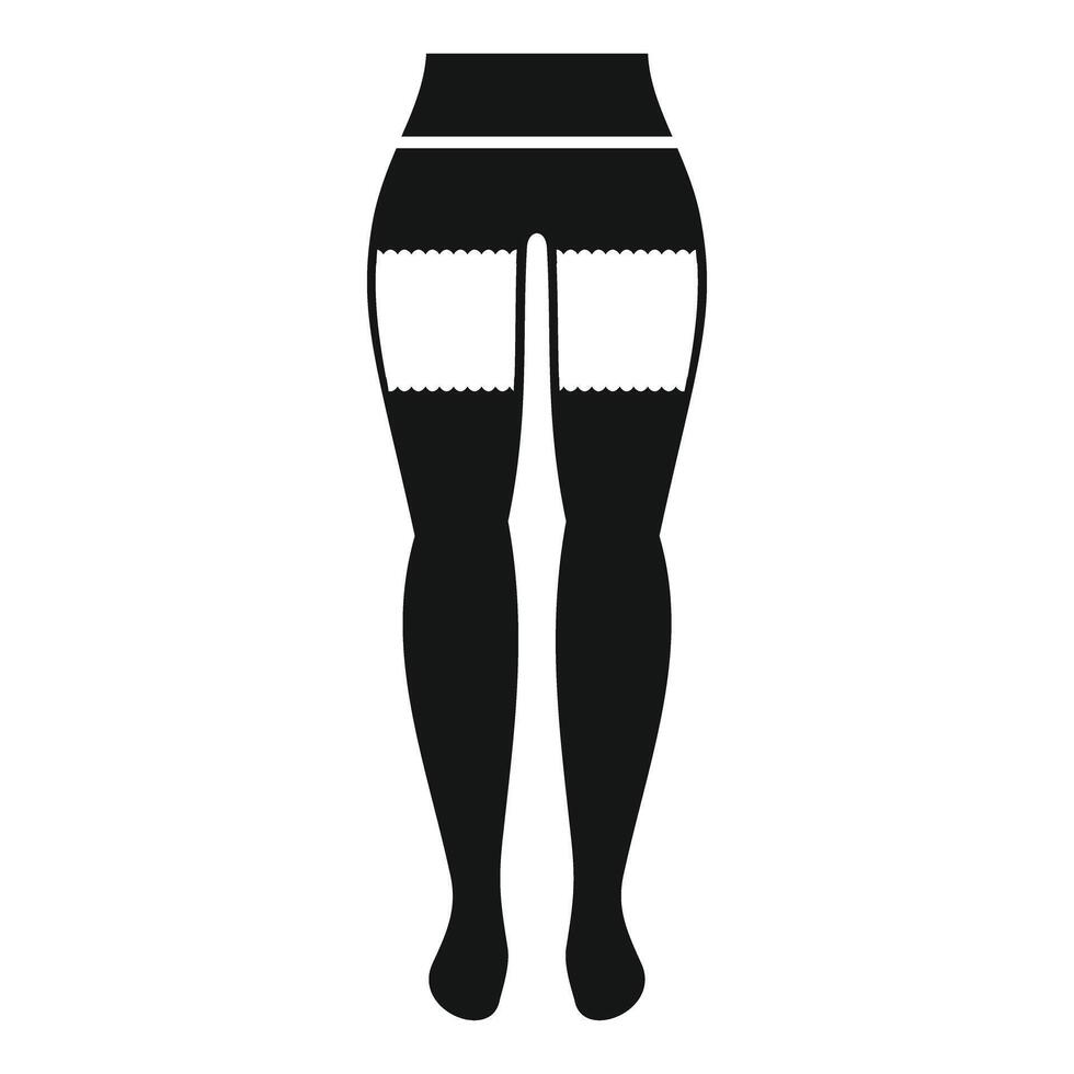 Woman Wearing Stockings With Garters Simple Icon Logo Silhouette 49060912 Vector Art At Vecteezy