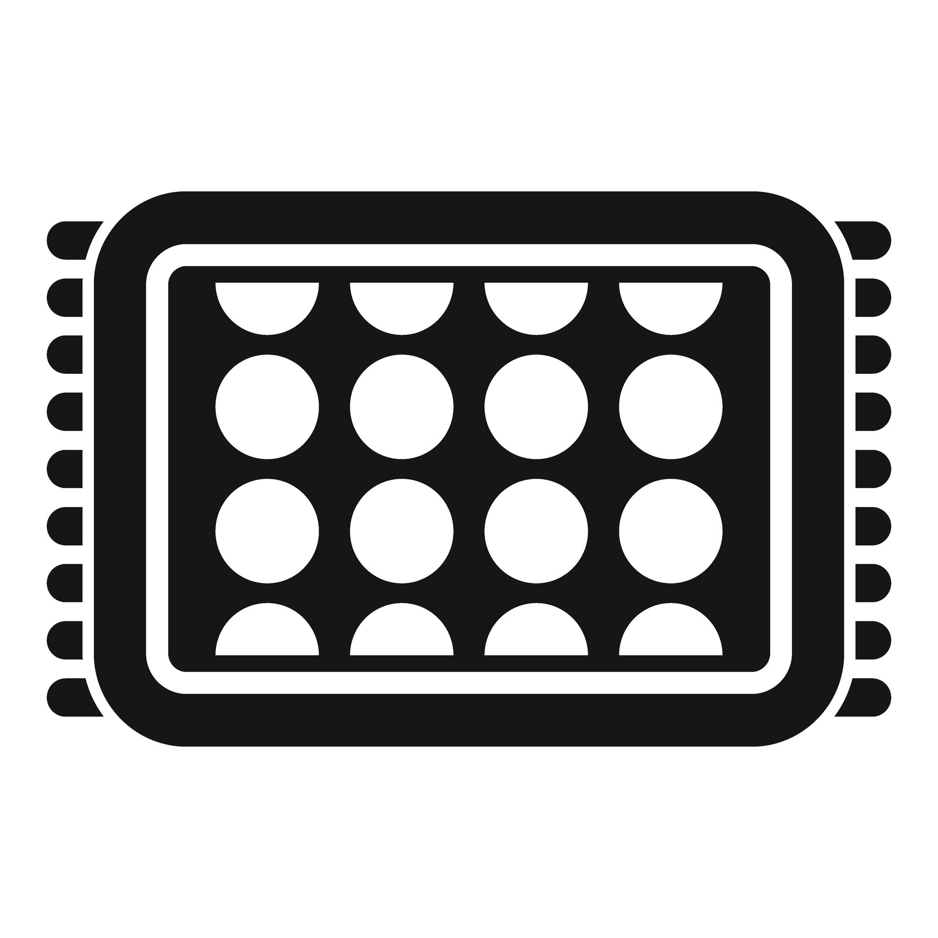 Hardware cpu containing many processing cores icon glyph 49061902 ...