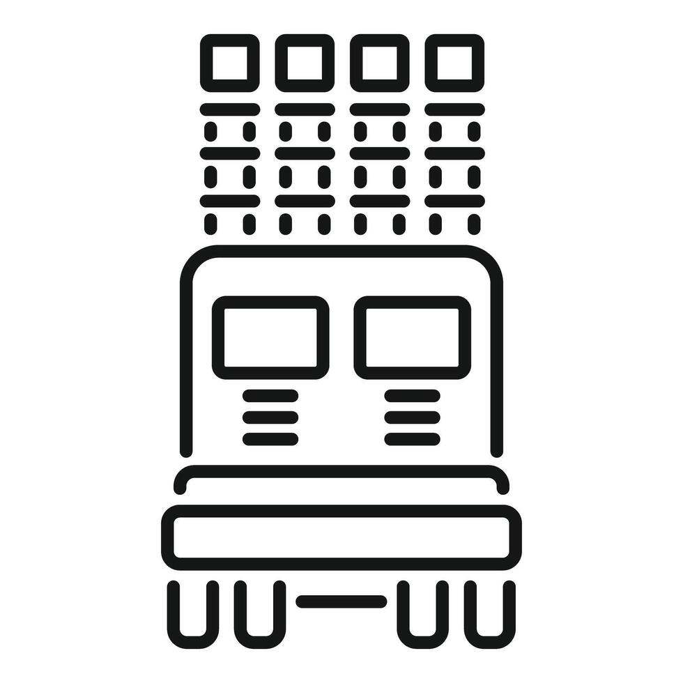 Data Center Server Rack Icon Showing Cloud Computing Network 49062149