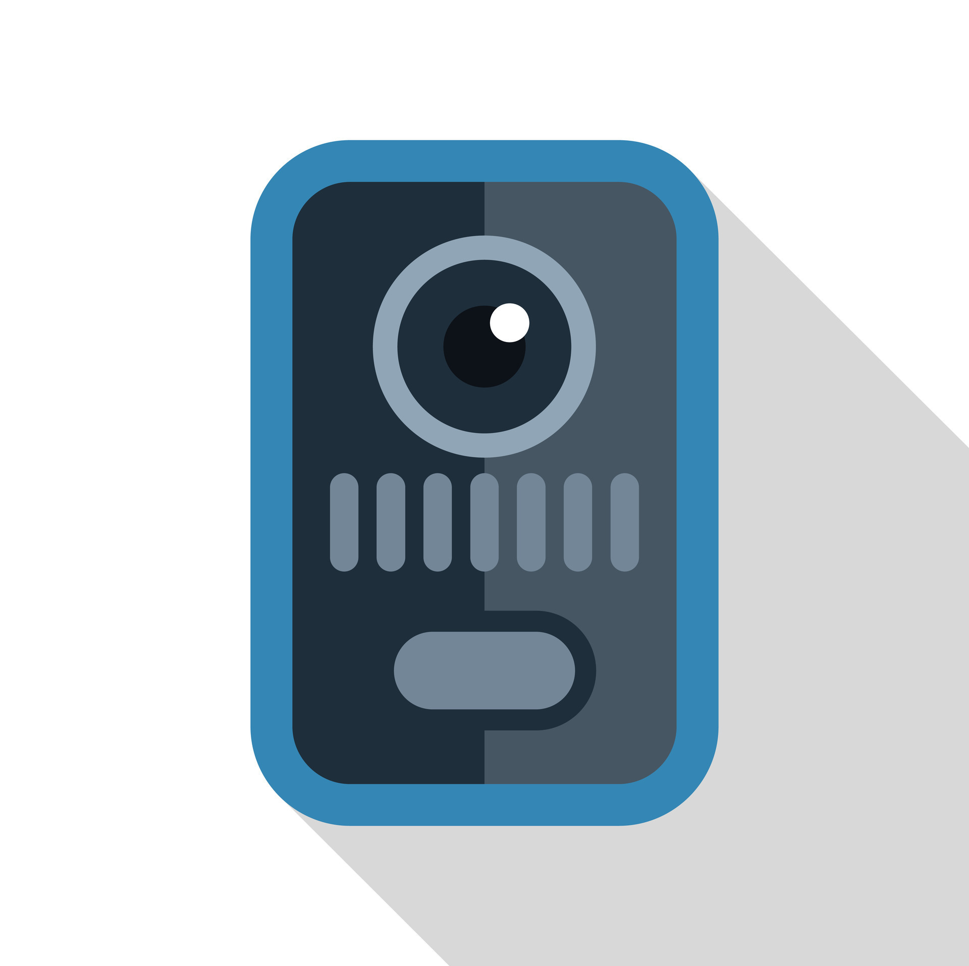 Modern Intercom System Allowing Communication With Visitors 49062943