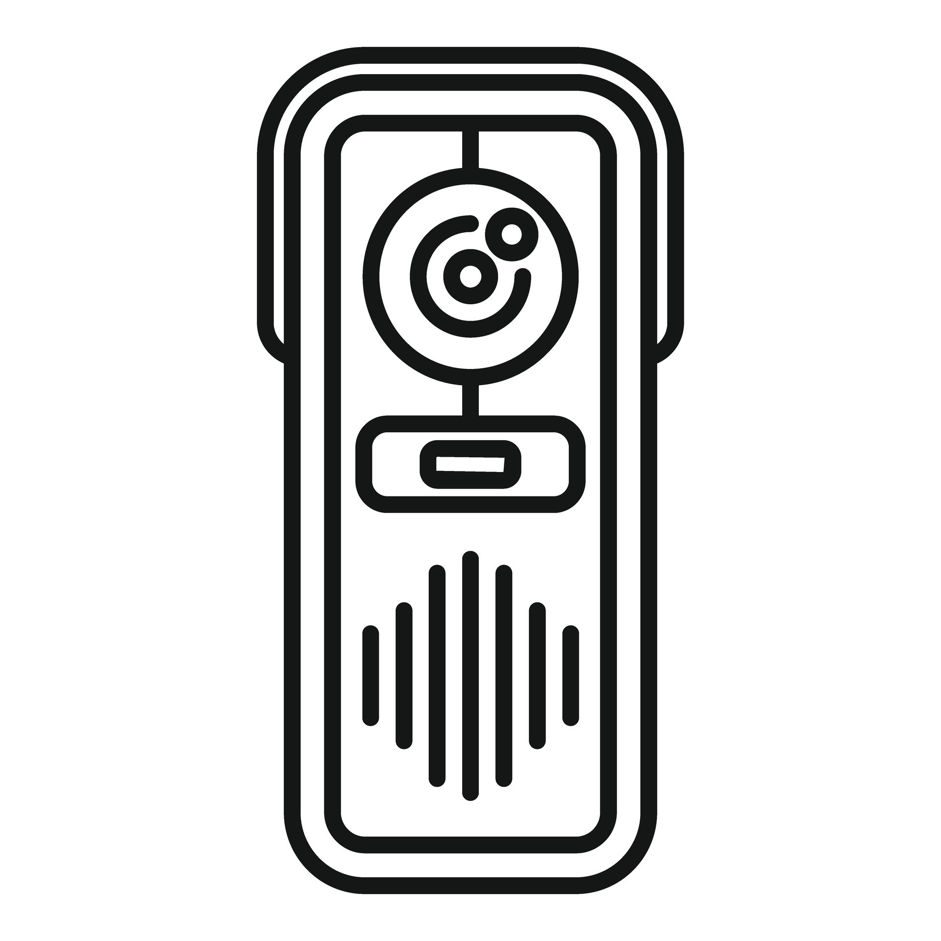 Modern wireless intercom system with camera recording 49062988 Vector ...