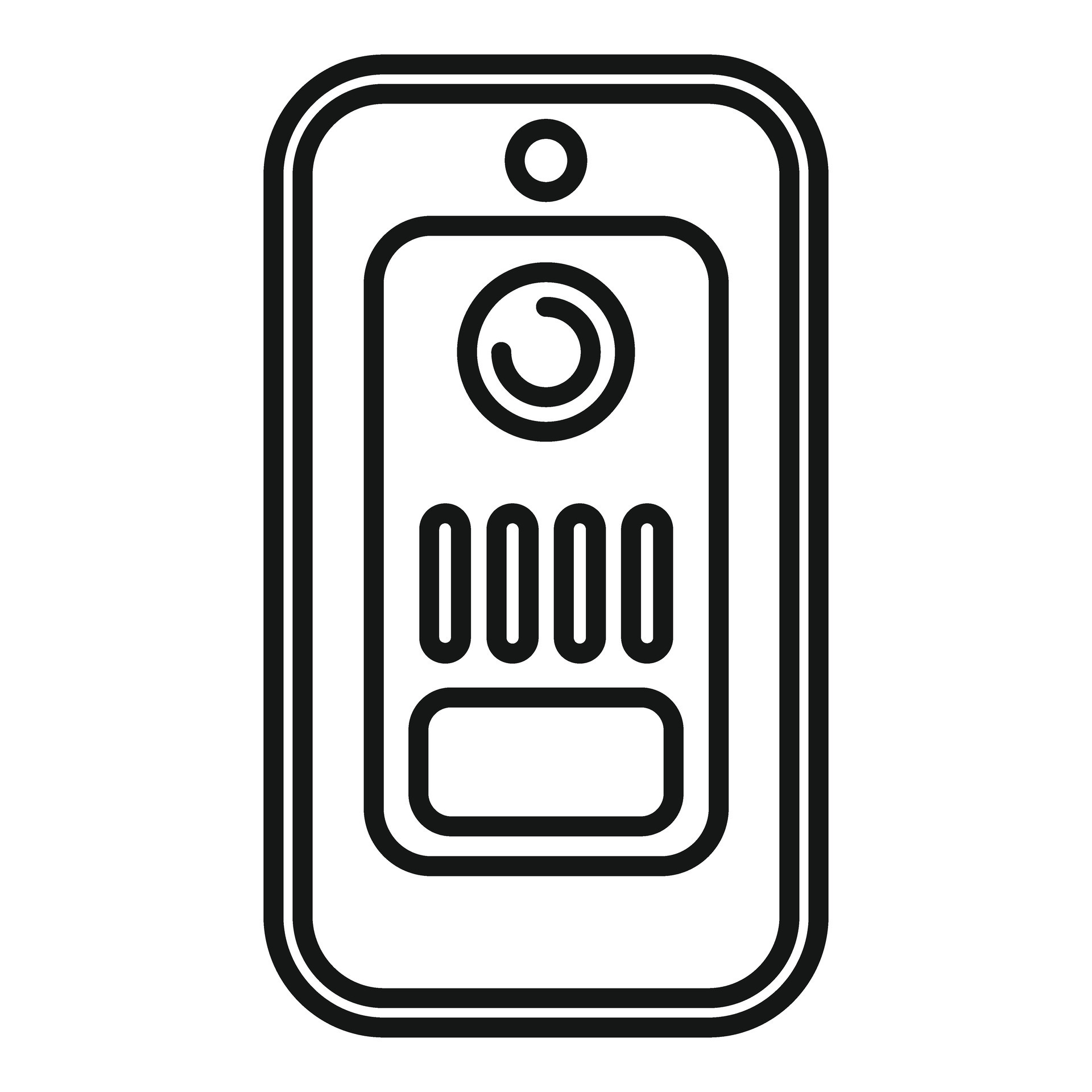 Intercom System Providing Security And Communication 49063001 Vector Art At Vecteezy