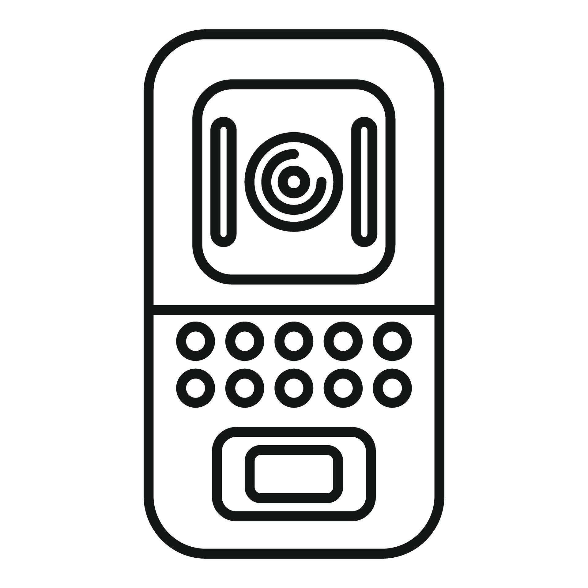 Intercom Device Showing Security System Icon 49063004 Vector Art At