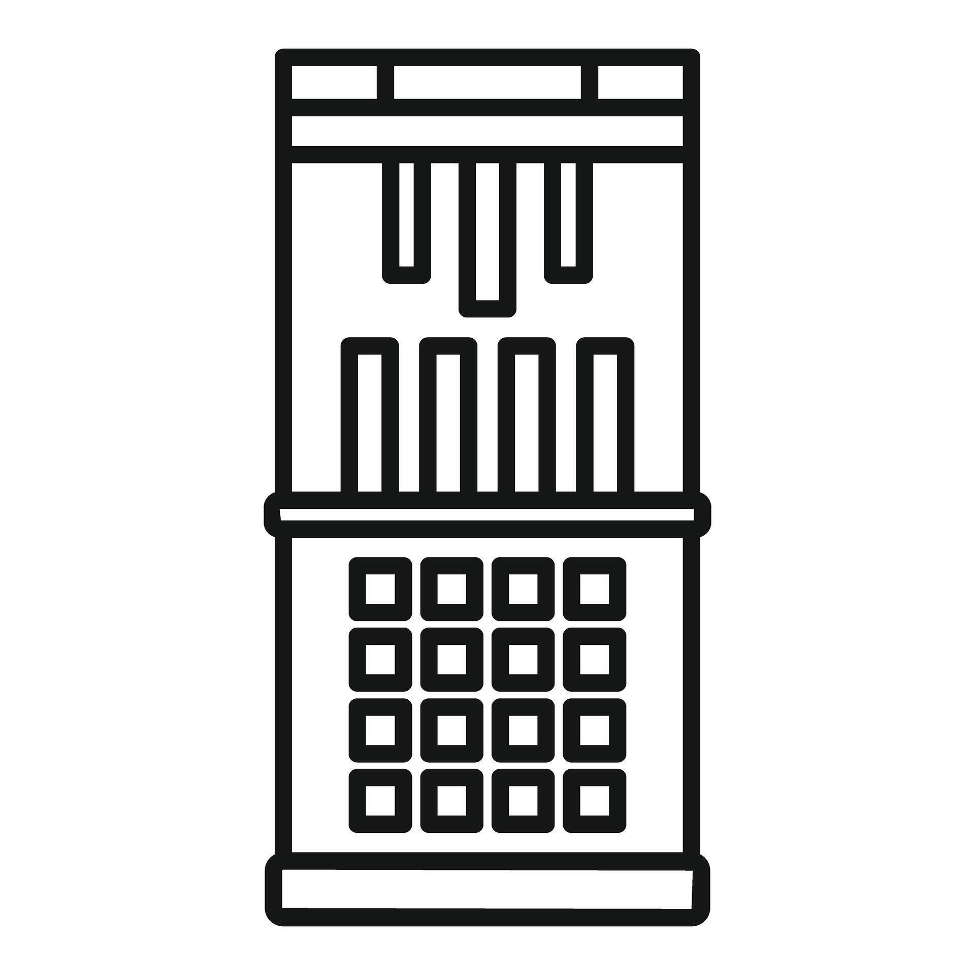 Big Data Center Server Room Hosting Icon Showing Cloud Computing