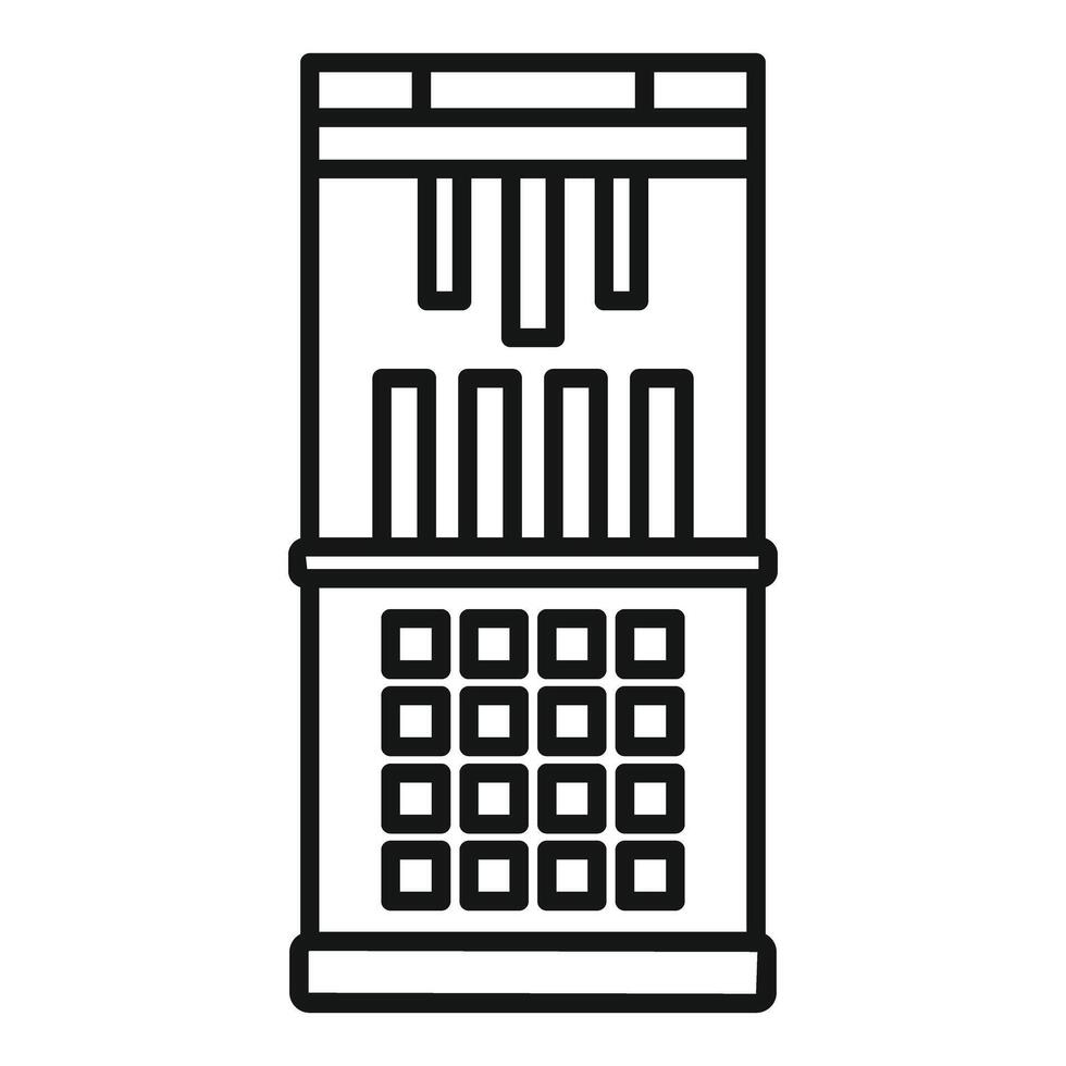 Big Data Center Server Room Hosting Icon Showing Cloud Computing
