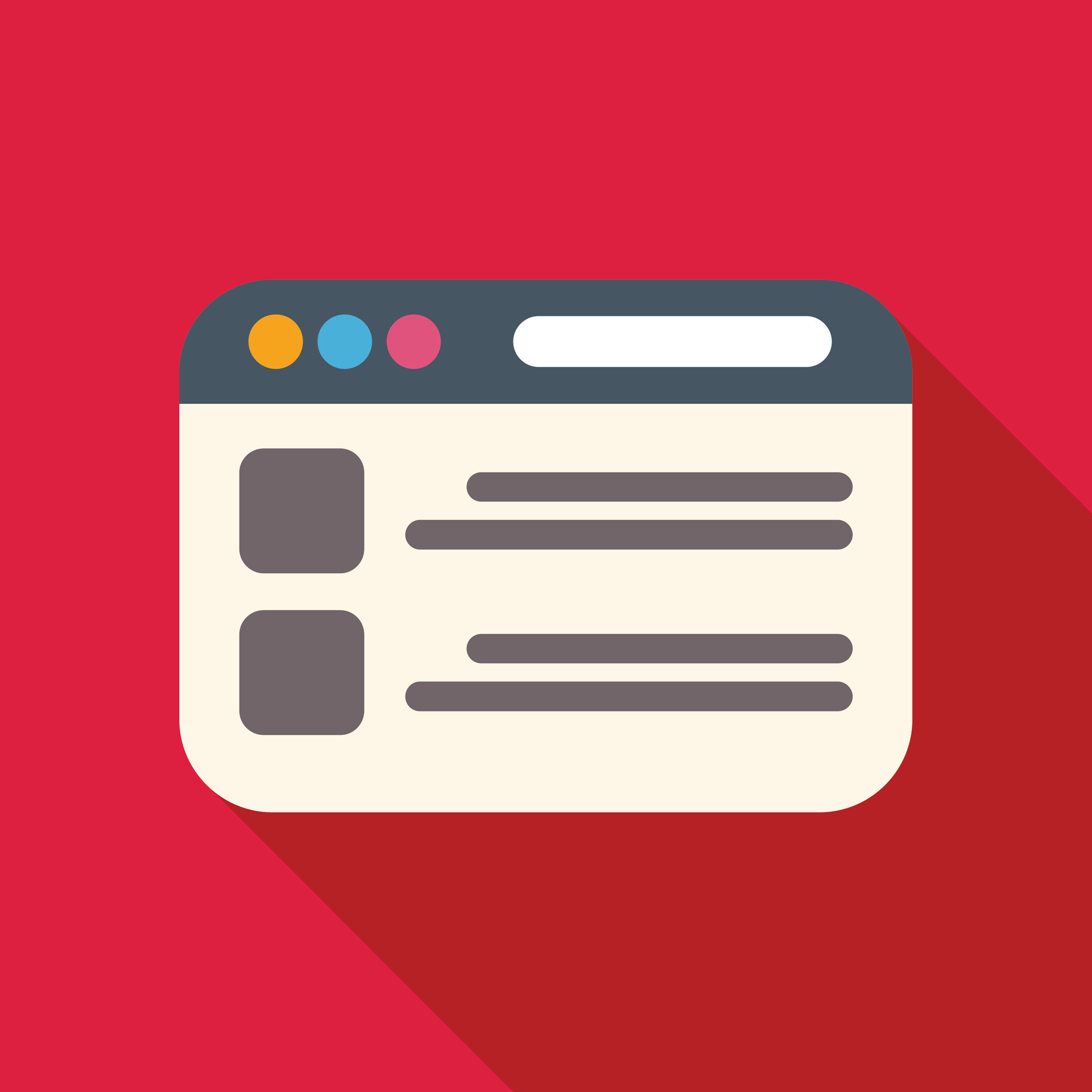 Web Browser Window Displaying Information On Red Background 49064854 Vector Art At Vecteezy