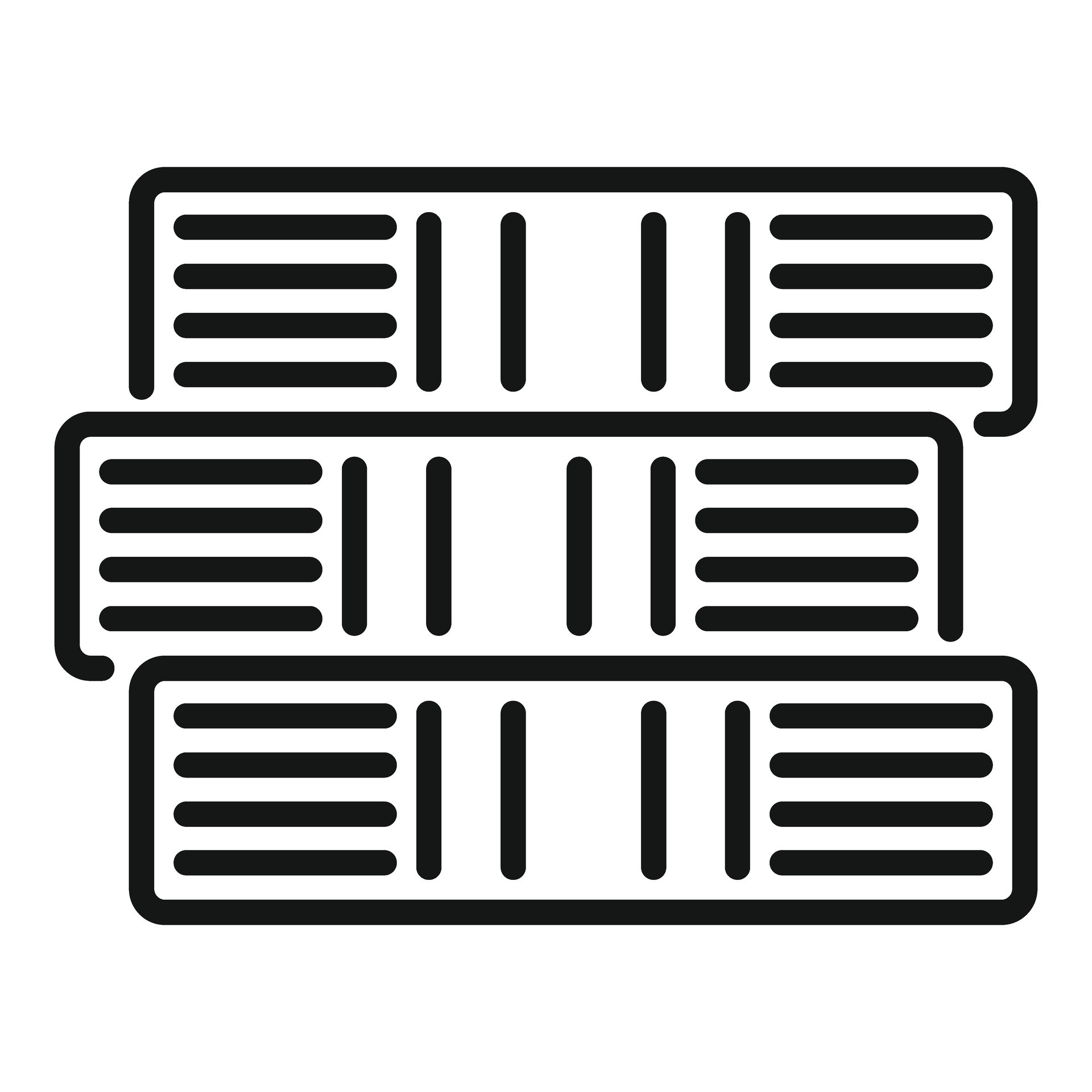 Database Center Presenting Secure Data Storage System Icon 49066555