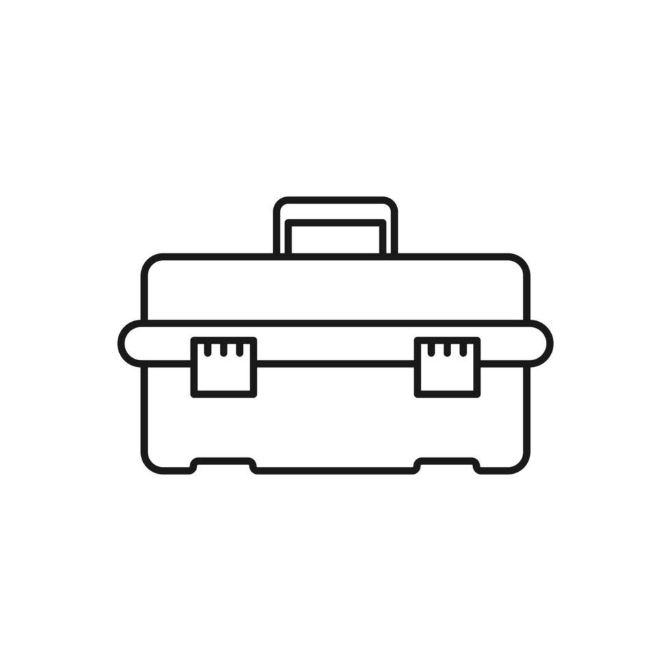 Toolbox outline icons. illustration. Editable stroke. Isolated icon ...