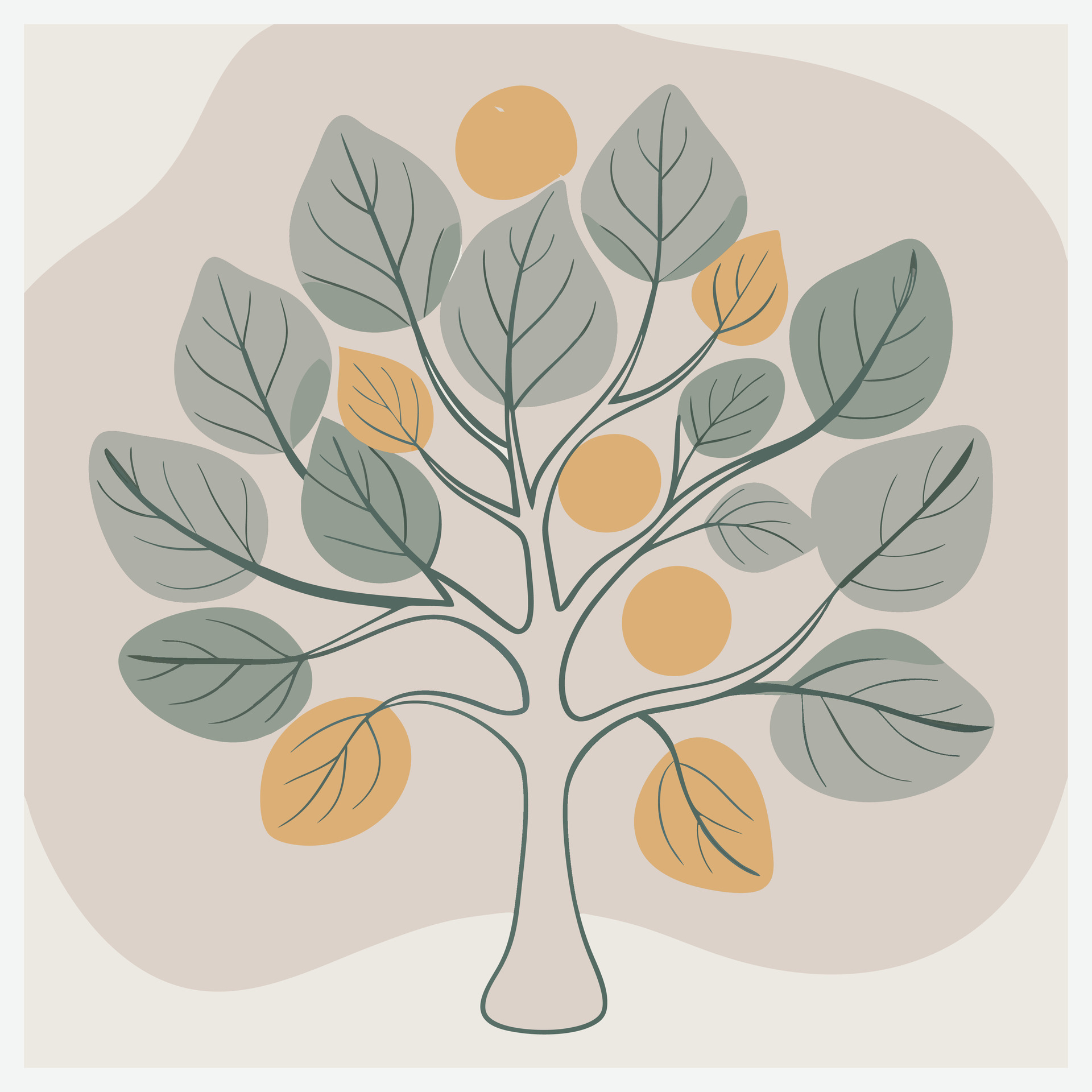 Fig Tree , A Stunning Botanical Illustration 49070703 Vector Art at ...